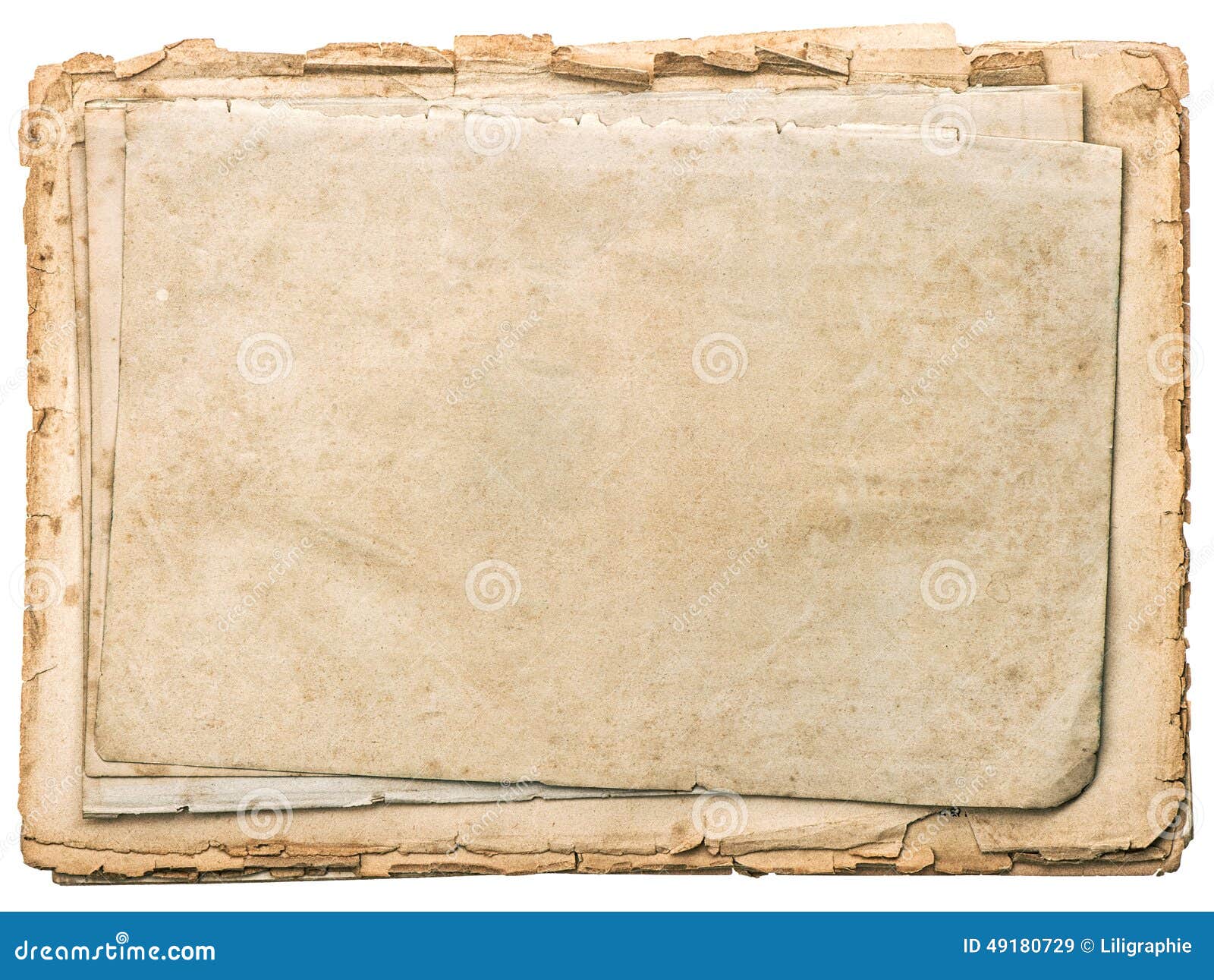 Aged Paper White Background Vintage Book Pages Edges Photos - Free ...