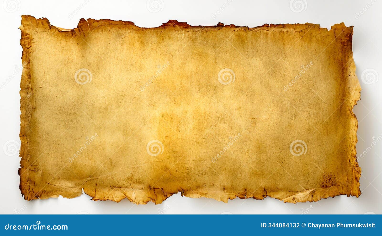 Aged Parchment with Burned Edges for Background Design Stock ...