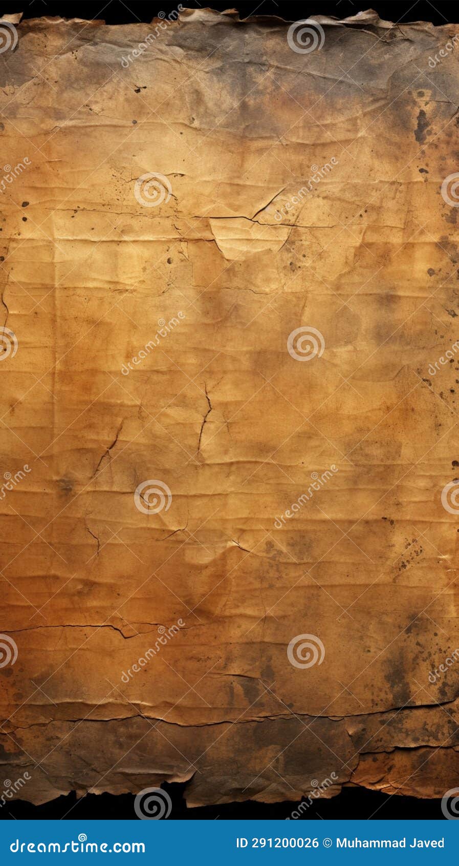 Aged Parchment Texture Featuring Dark, Tattered Edges Stock ...