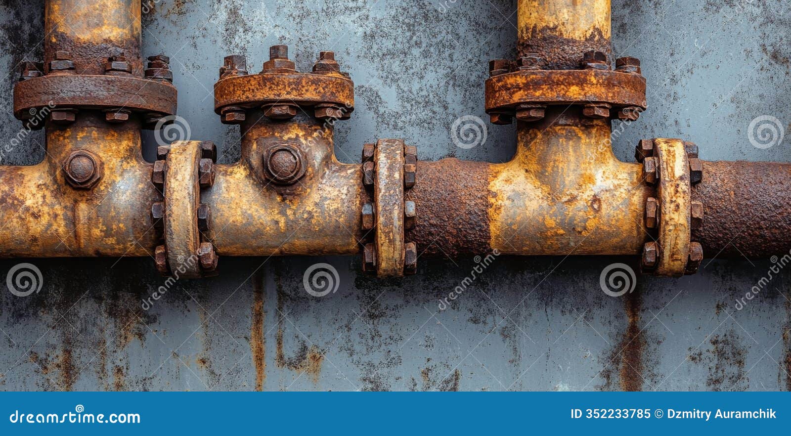 Aged Pipes and Bars Create a Rustic Metal Grid Background with Texture ...