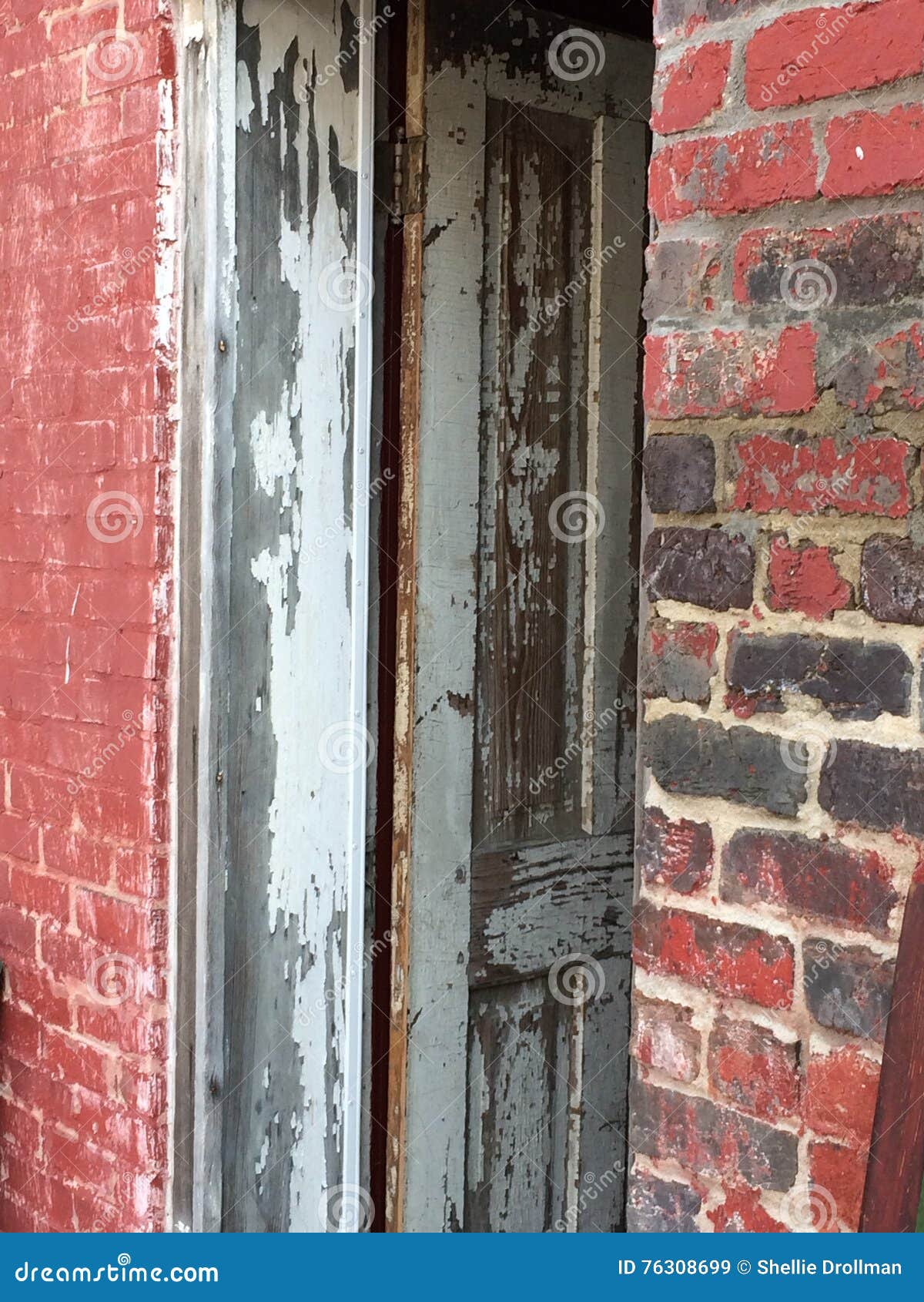 Aged red brick store front stock image. Image of front - 76308699