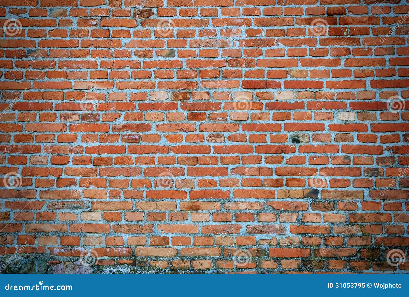 Aged Red Brick Wall Texture Stock Image - Image of abstract, industrial ...