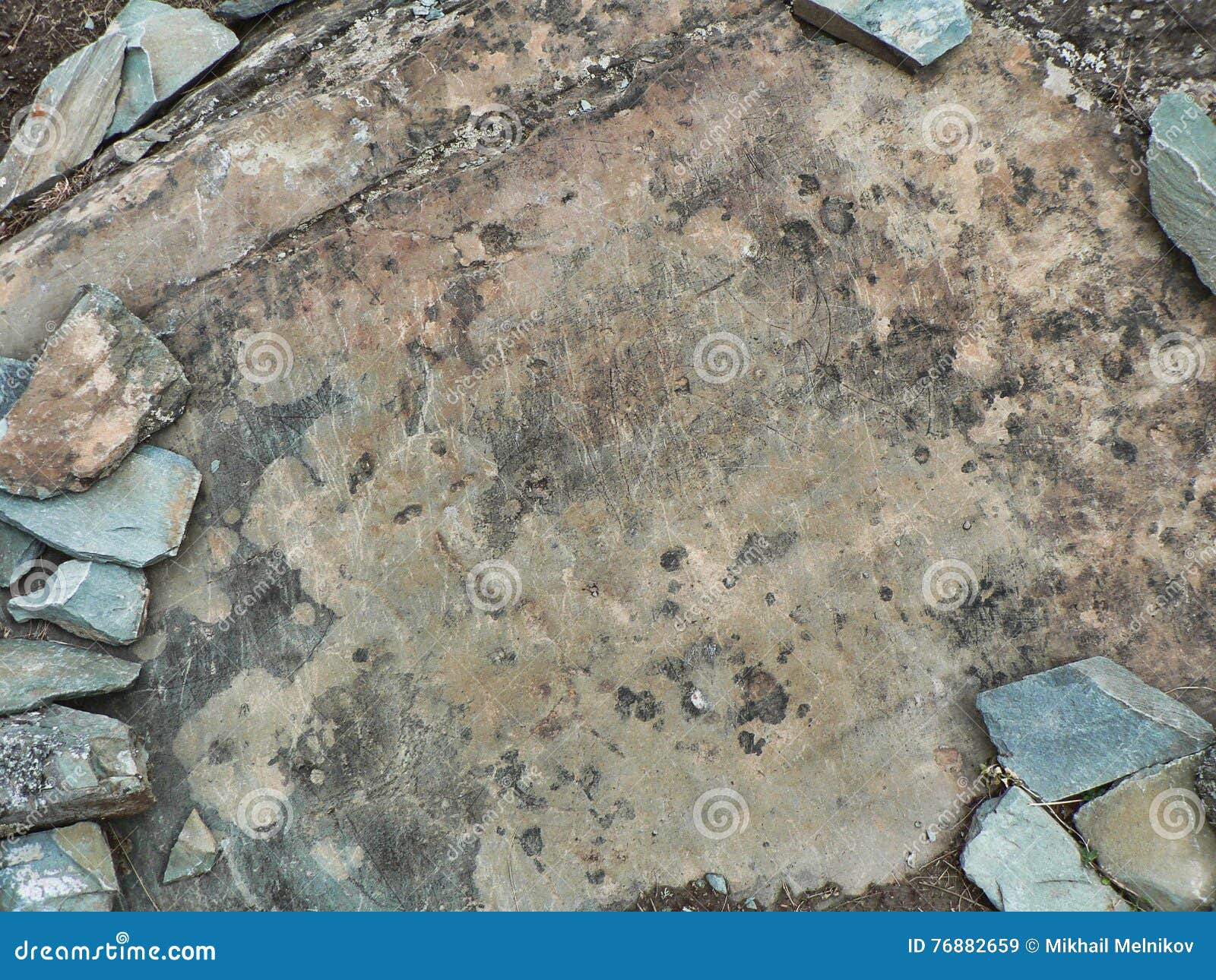 Aged Rock Texture with Lot of Cracks and Scratches Stock Image - Image ...