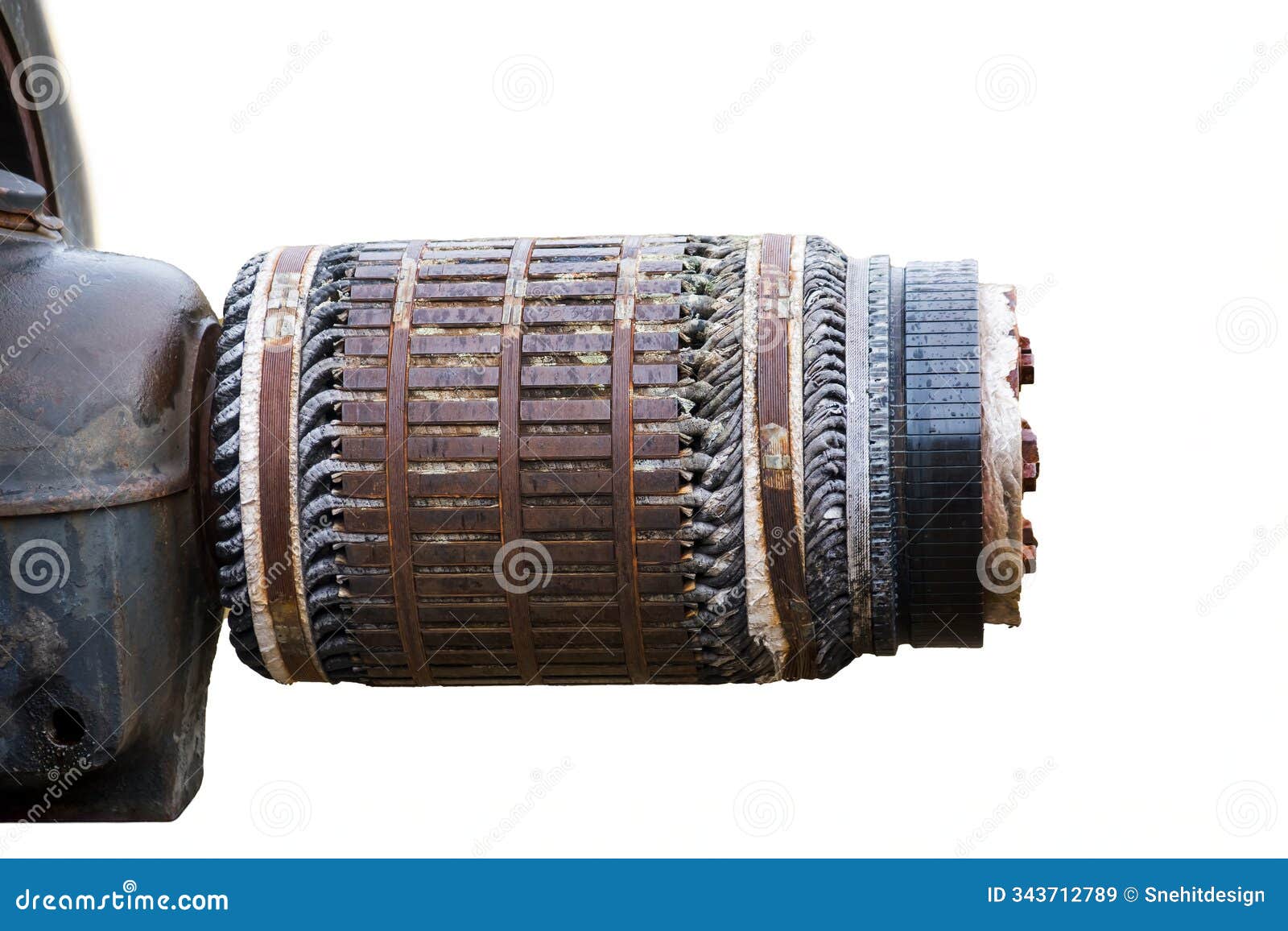 Electrical Motor Internals, Isolated On White Stock Photography ...