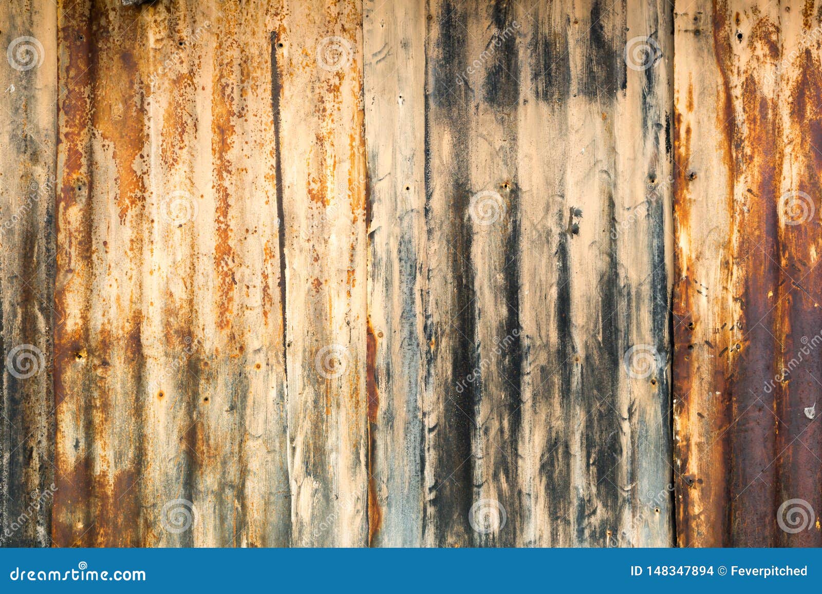 Old Rusty Tin Sheet Wall Texture. Royalty-Free Stock Photo ...