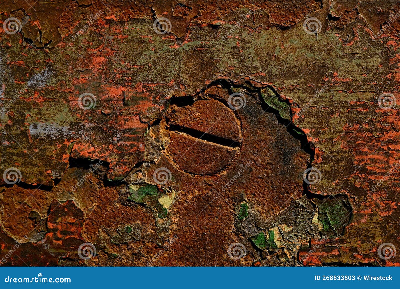 Aged, Rusty Surface with an Attractive Patina of Rust Stock Image ...
