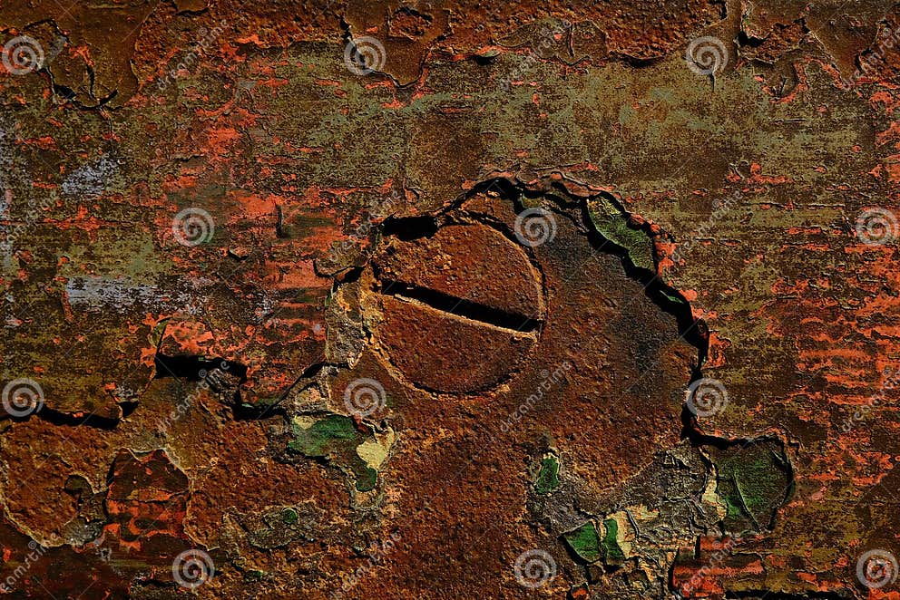 Aged, Rusty Surface with an Attractive Patina of Rust Stock Image ...