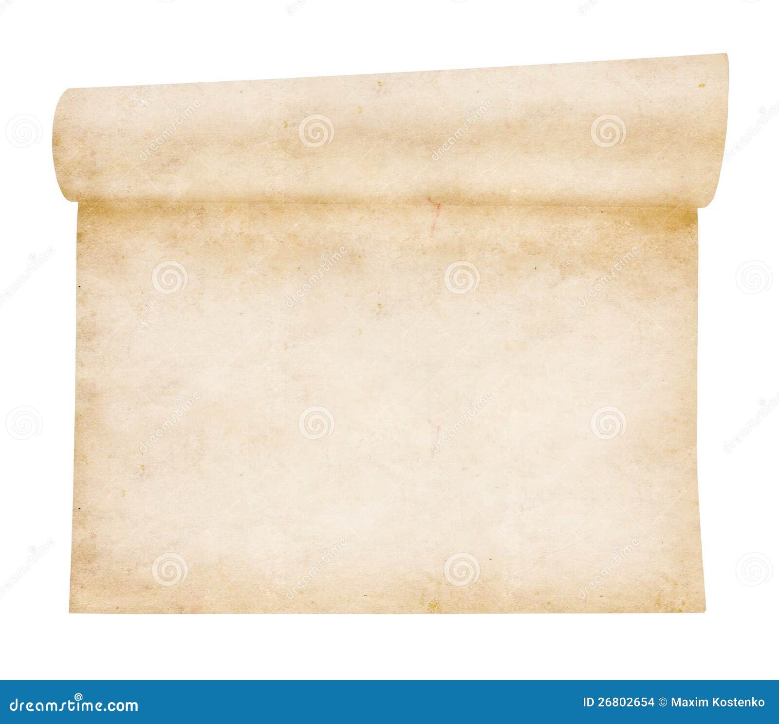 Aged scroll paper stock photo. Image of blank, mystery - 26802654