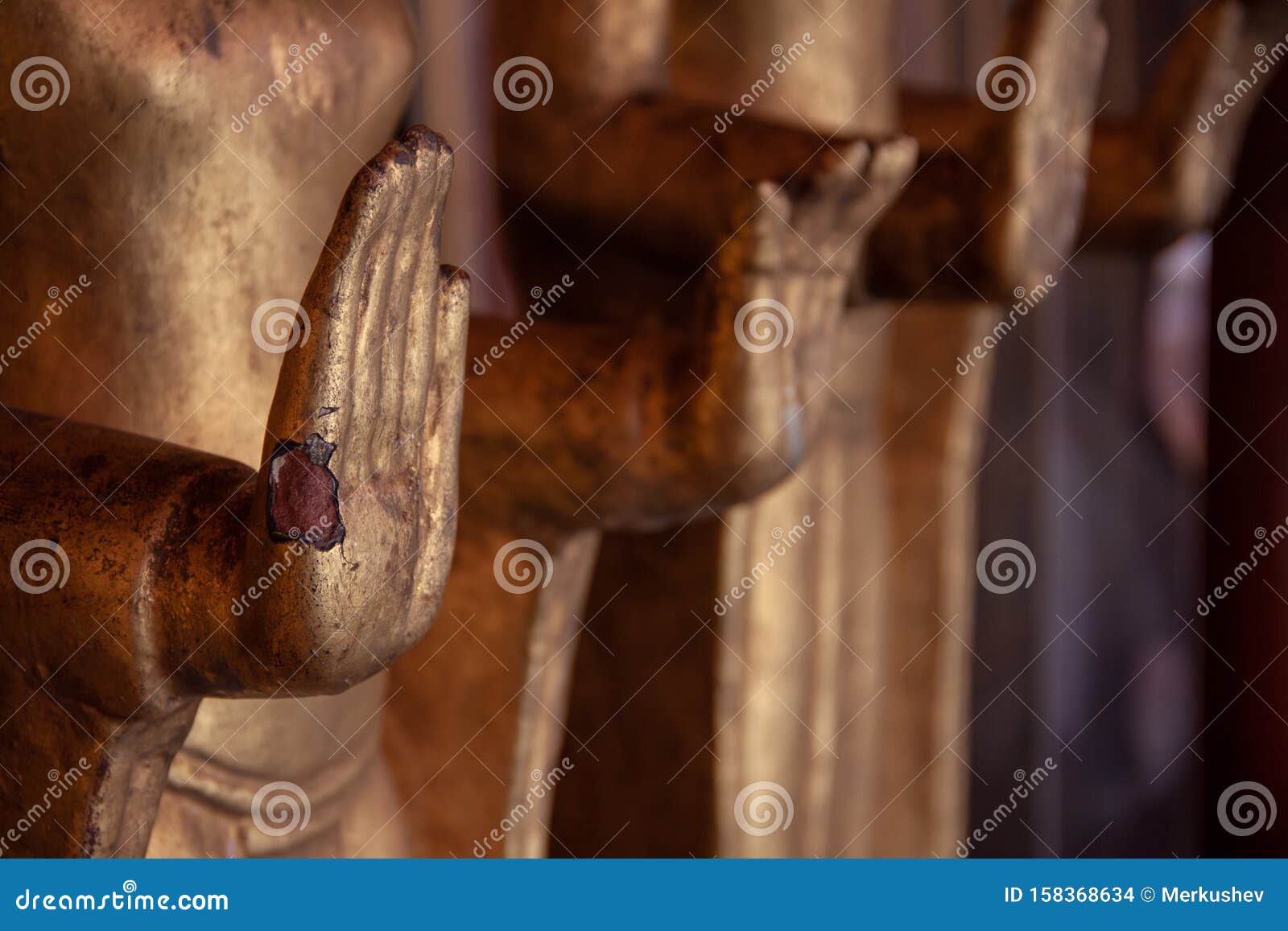 Statues Worn Out By The People Who Touch Them At The Summer Palace ...