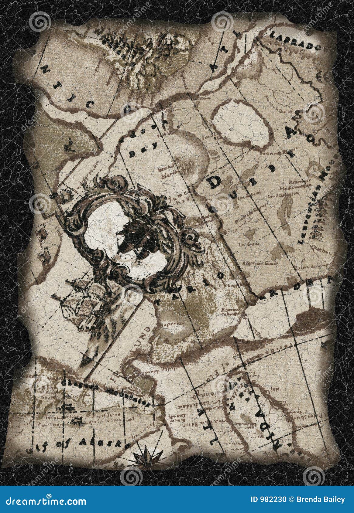 Old Treasure Map Treasures Map