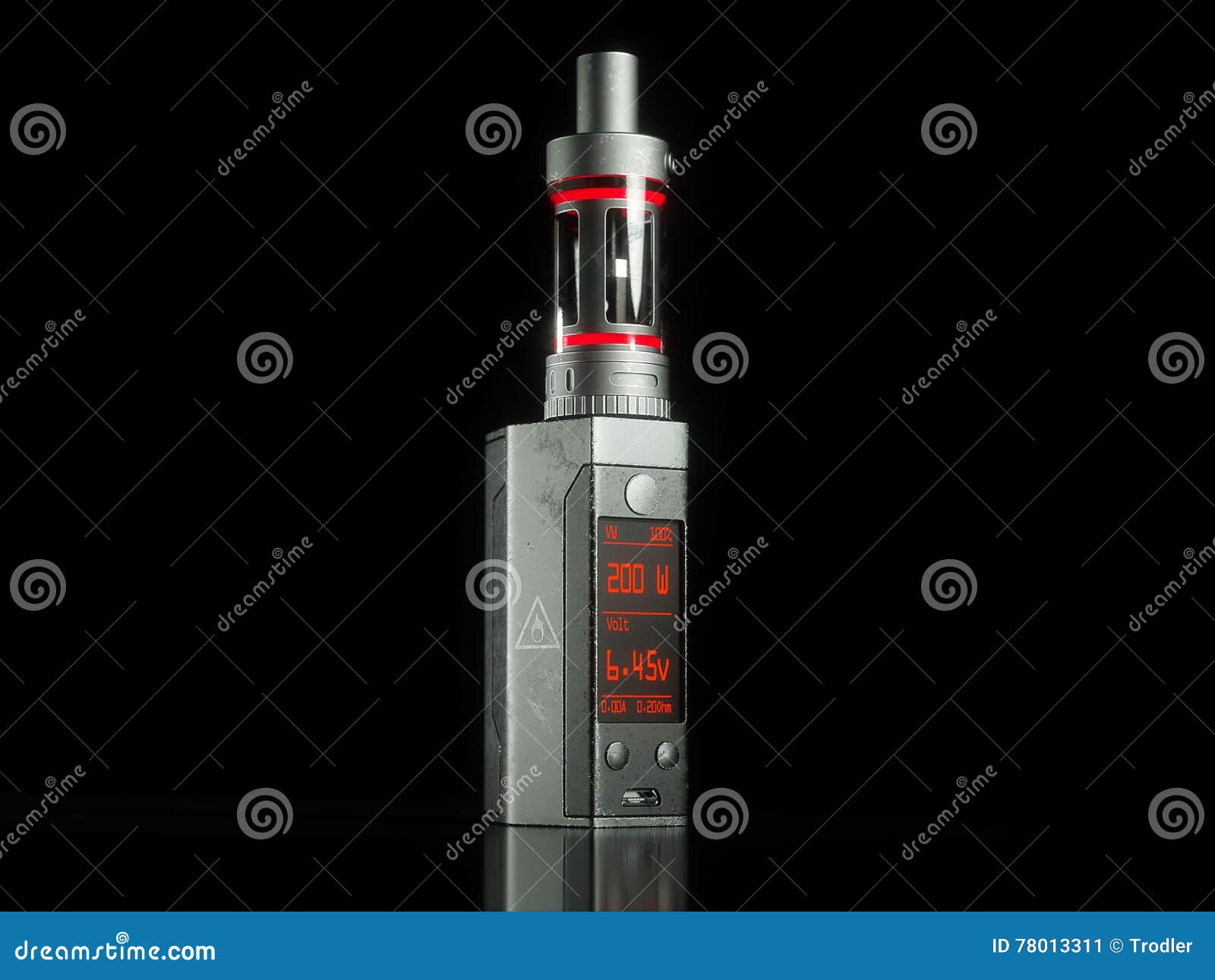 Aged Vaping Mod. 3d Illustration Stock Illustration - Illustration of ...