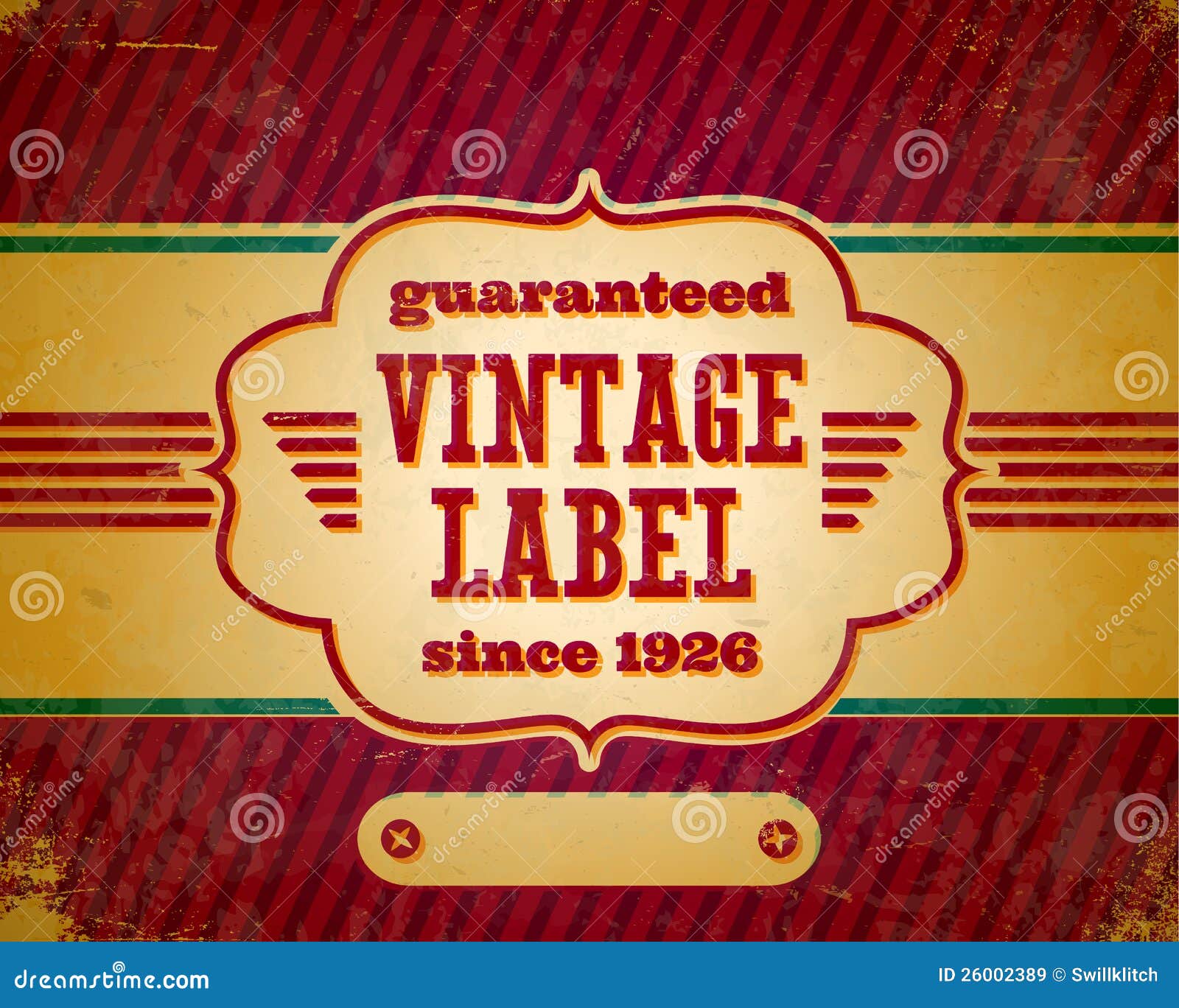 Aged vintage label stock vector. Illustration of antique - 26002389