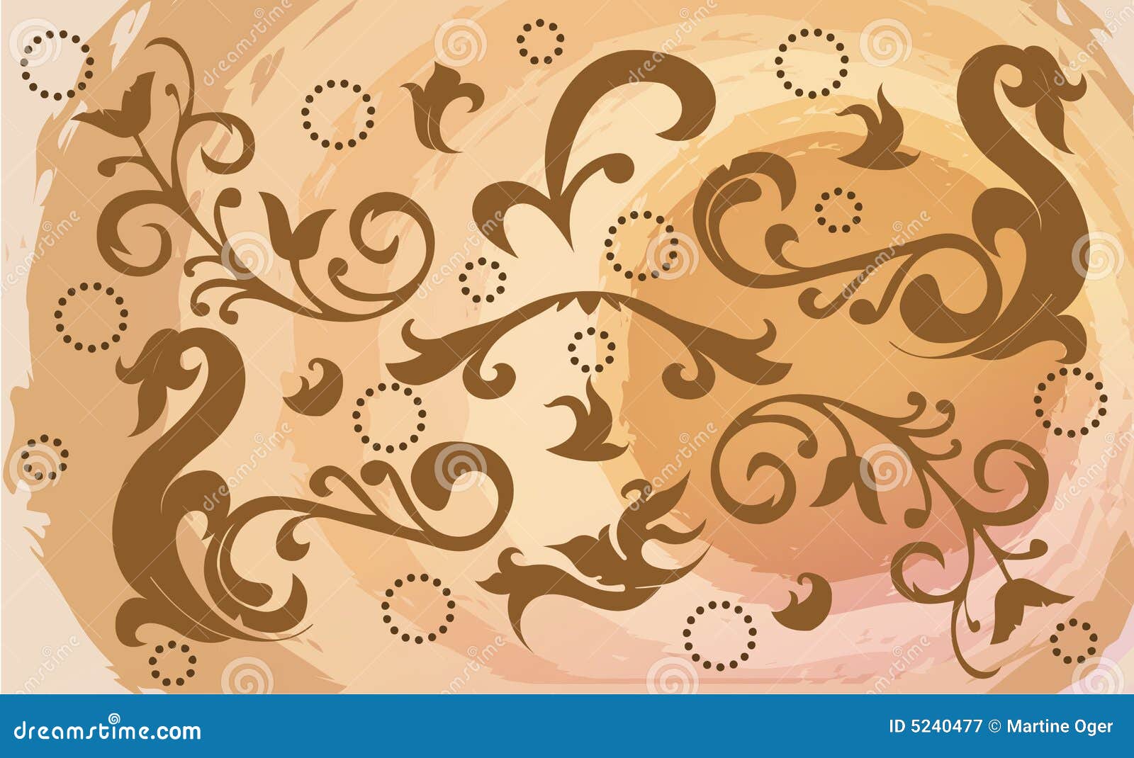 Aged wallpaper. stock illustration. Illustration of clip - 5240477