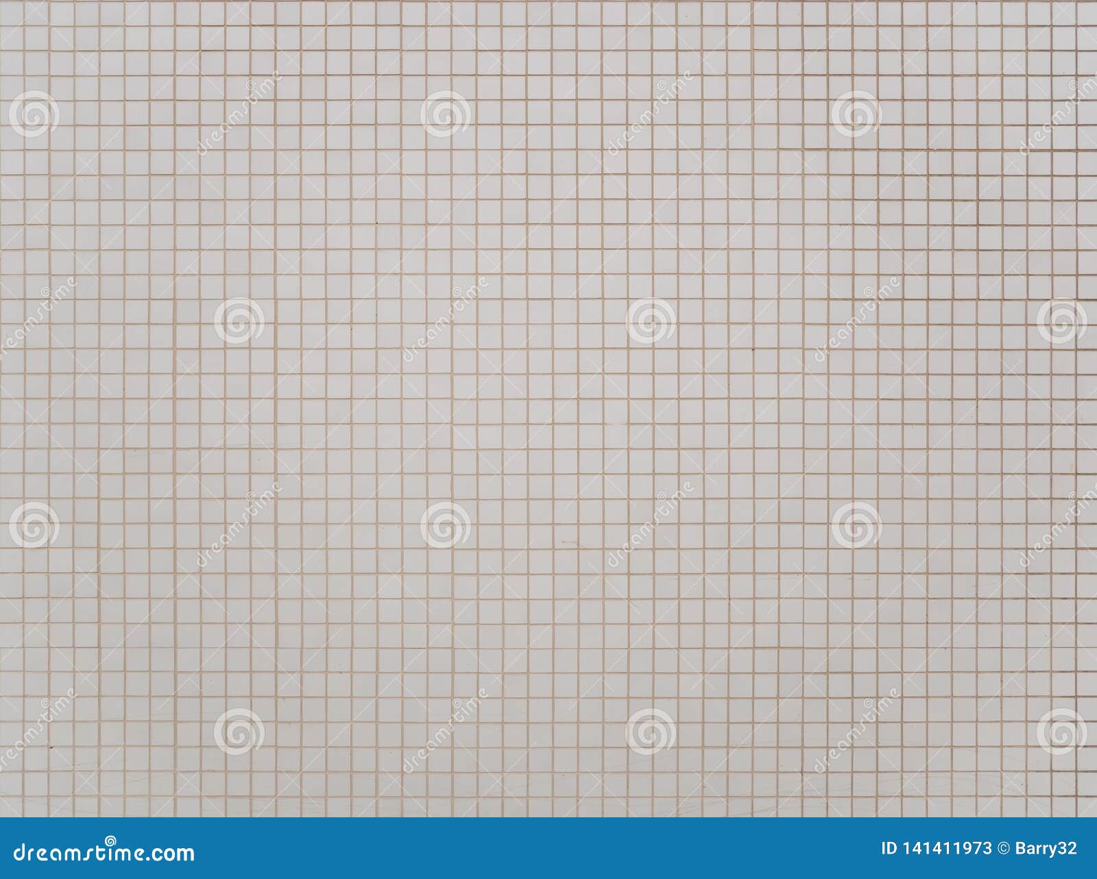 Aged White Tiles in a Grid Pattern on Wall Stock Image - Image of ...