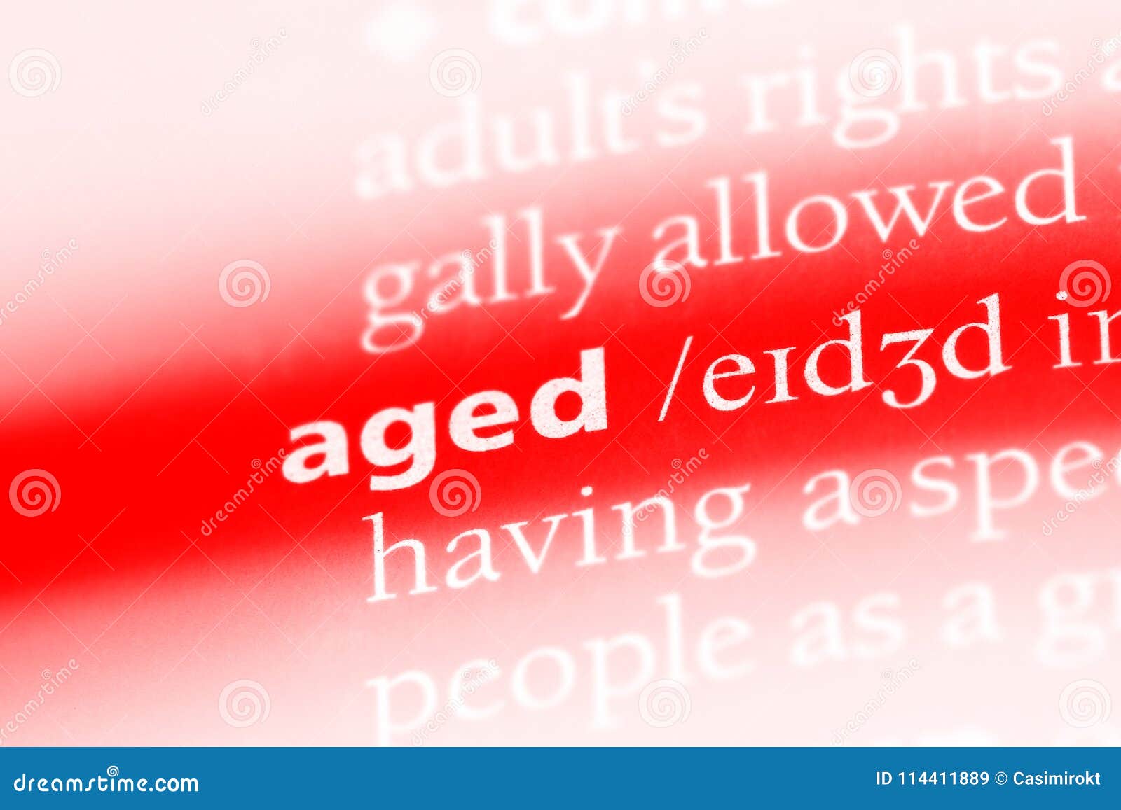 Aged stock image. Image of page, info, macro, printed - 114411889