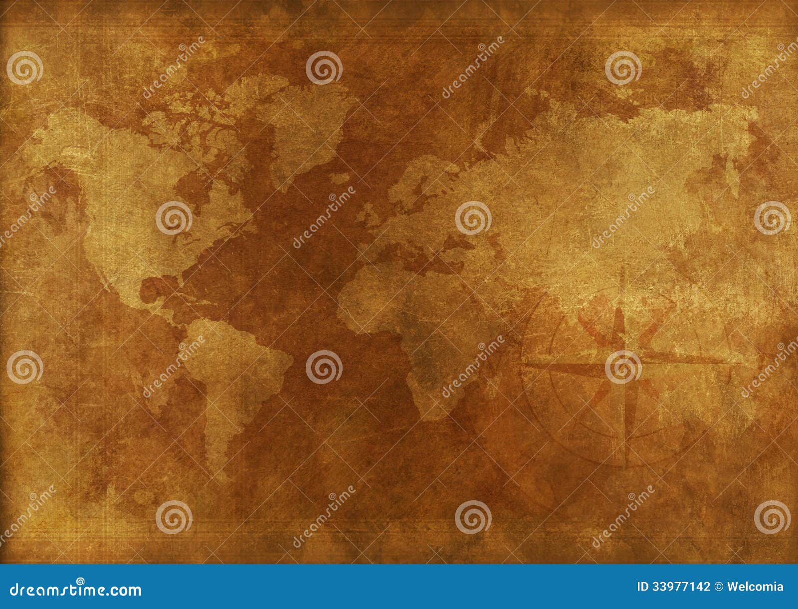 Aged World Map stock photo. Image of america, exploring - 33977142