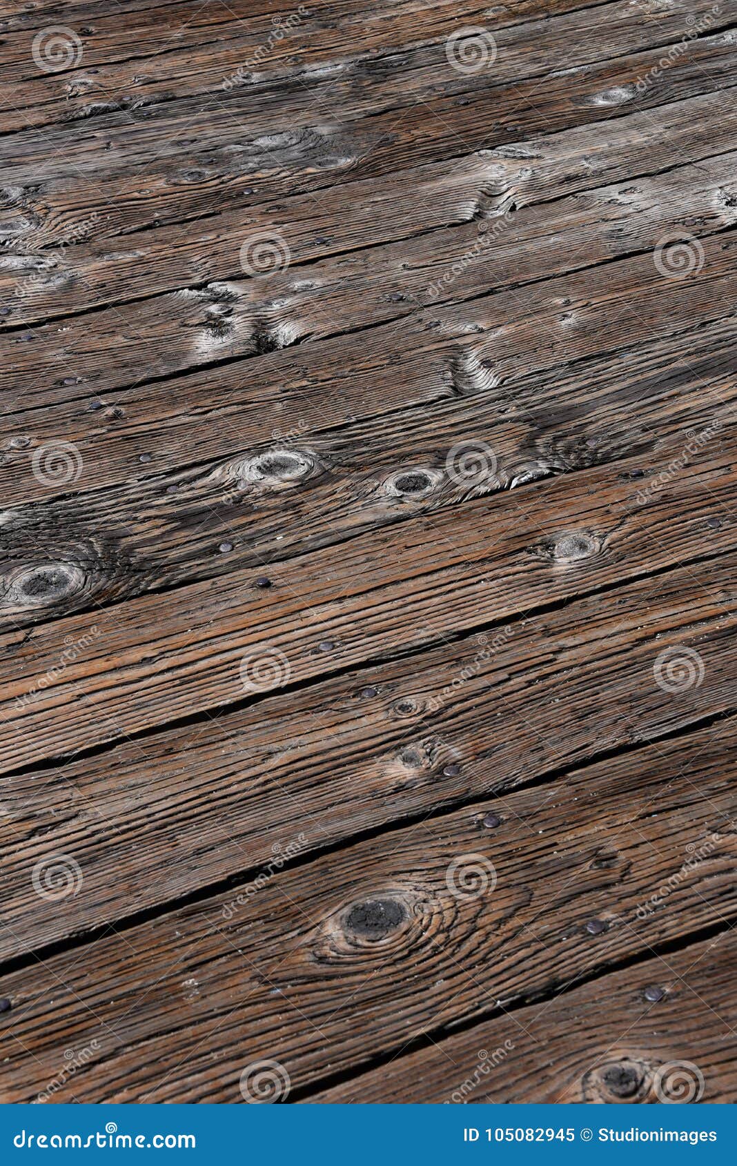 Aged Worn Timber Boards on a Pier - Background Texture Stock Image ...