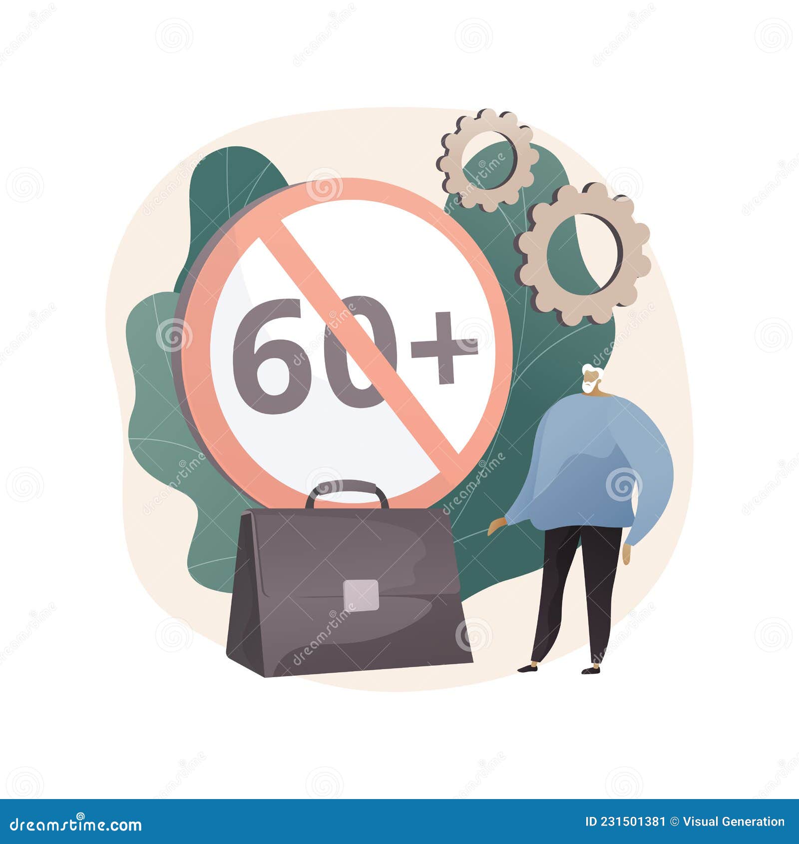 Ageism Social Problem Abstract Concept Vector Illustration. Stock ...