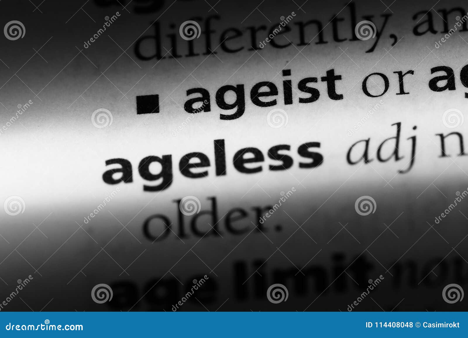 Ageless stock photo. Image of definition, isolated, page - 114408048