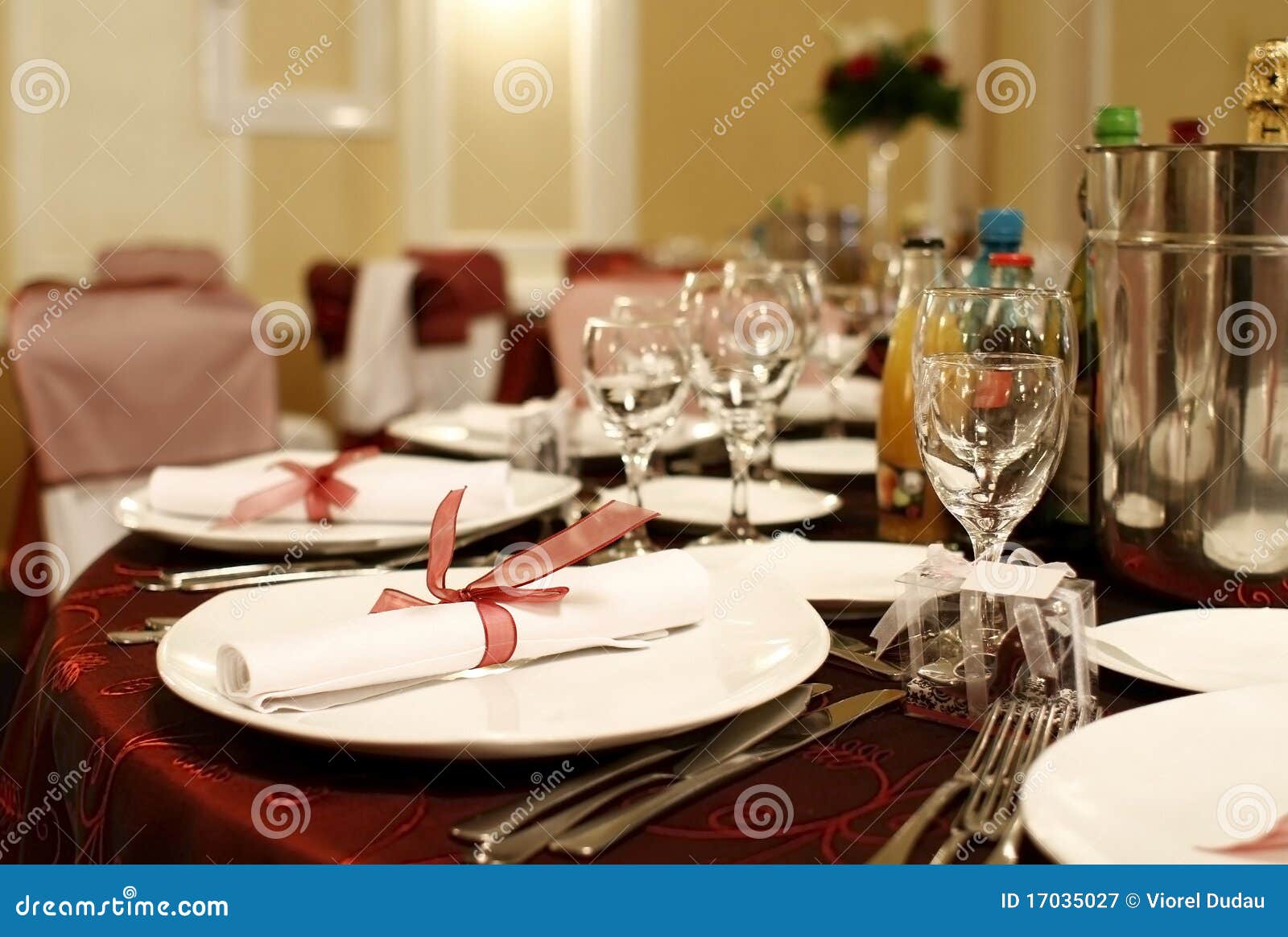 Agencement De Table De Mariage Image stock - Image du diner, présidence ...