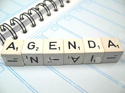 Agenda stock image. Image of meeting, page, book, abstract - 6093307