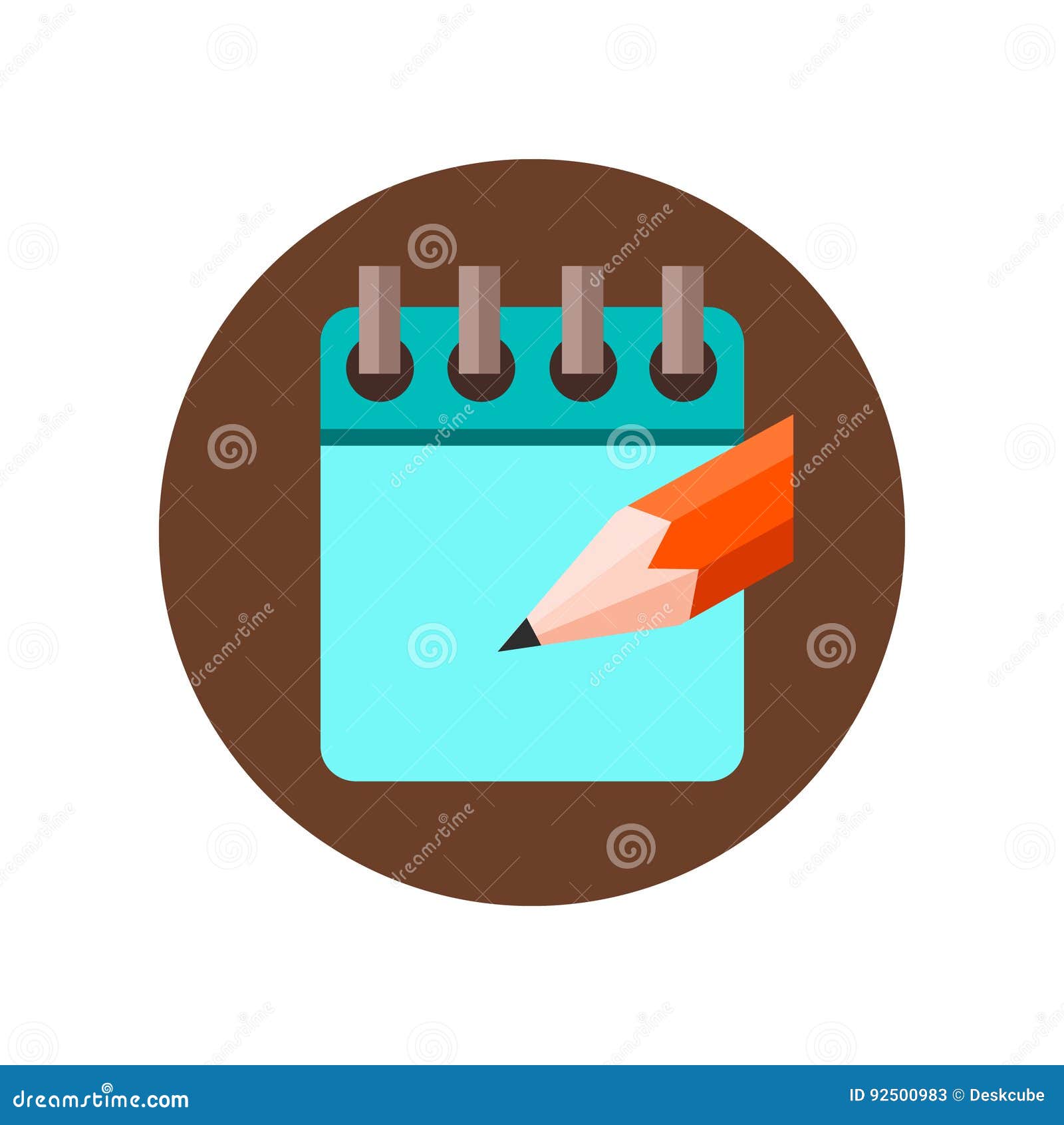 Agenda Appointment Pencil Logo Design Stock Vector - Illustration of ...