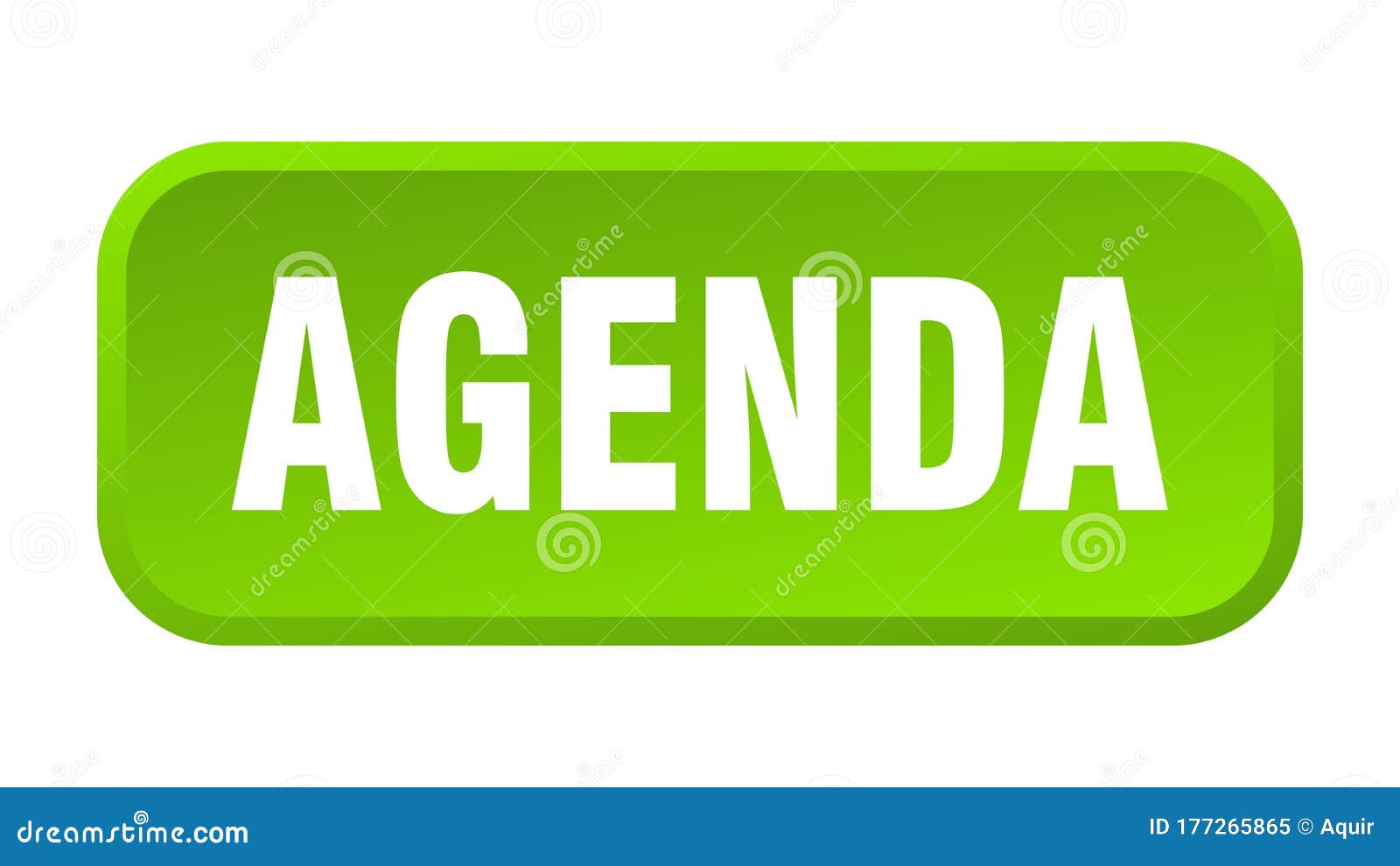 Agenda Button. Agenda Square 3d Push Button Stock Vector - Illustration ...