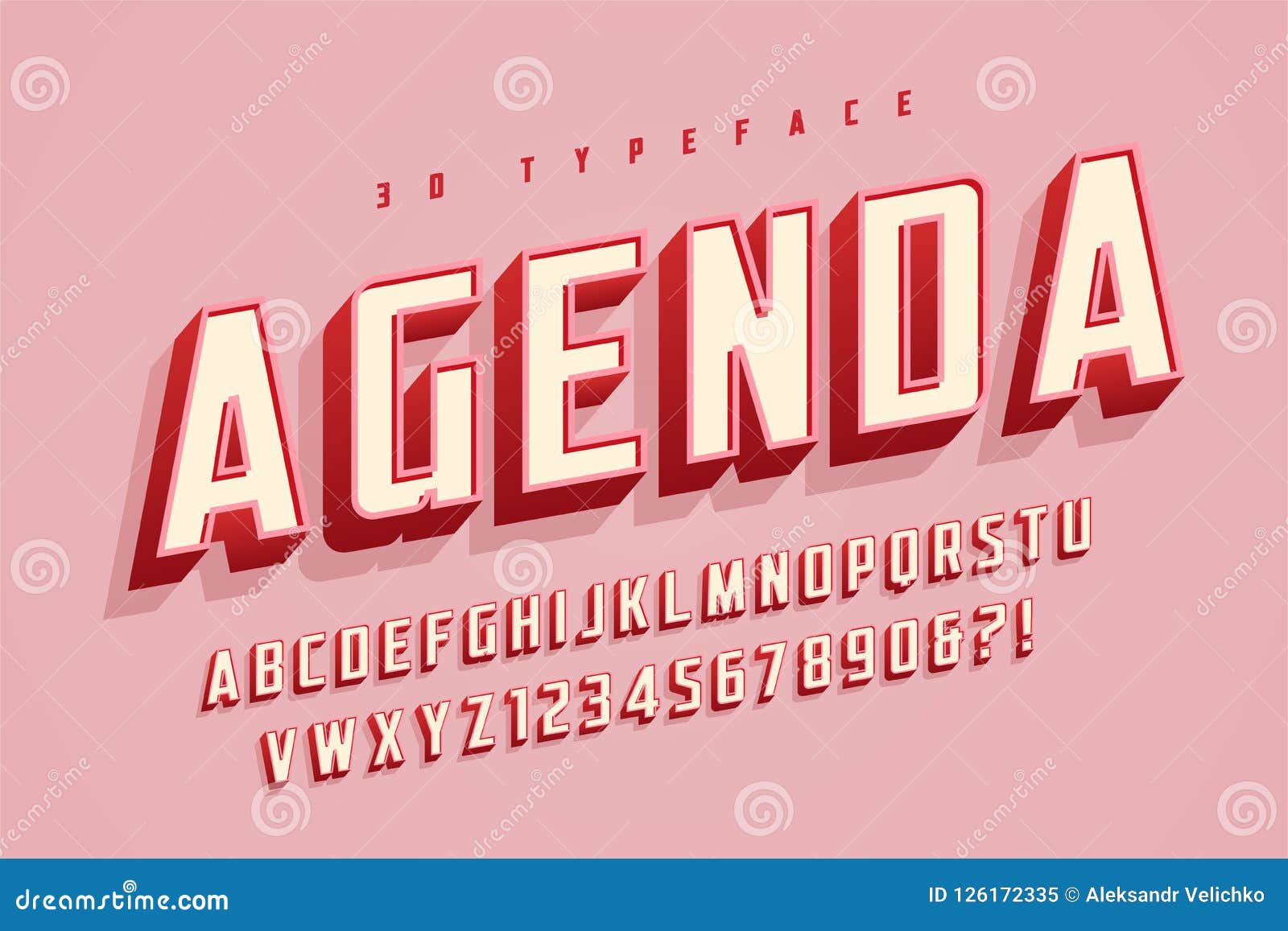 Agenda Display Font Design, Alphabet, Typeface, Letters and Numb Stock ... Agenda Display Font Design, Alphabet, Typeface, Letters and Numb Stock ...
