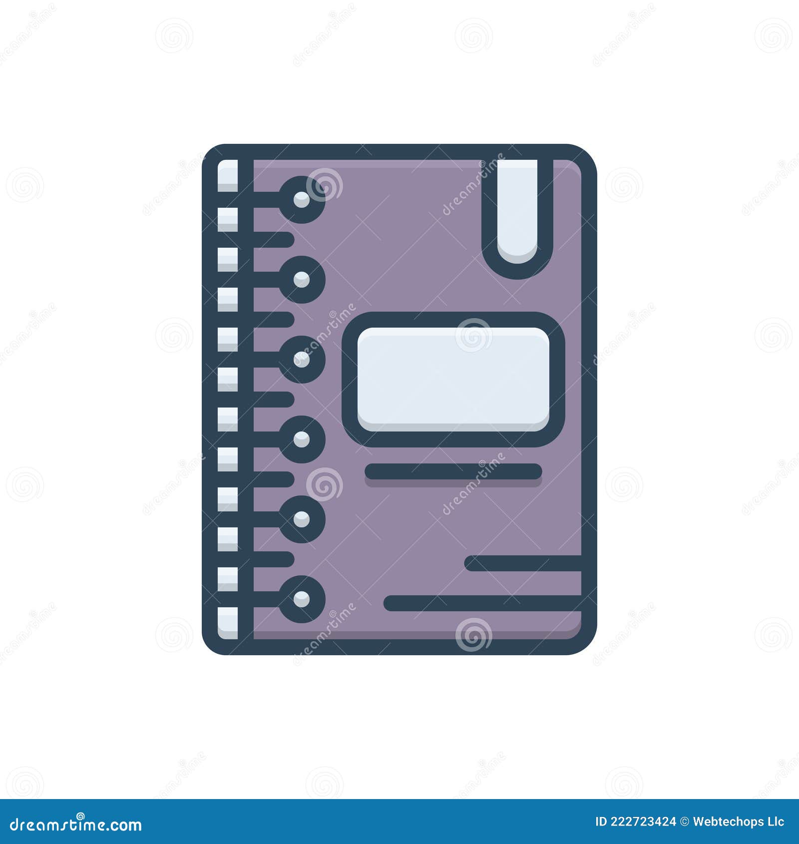 Color Illustration Icon for Agenda, Schedule and Program Stock ...