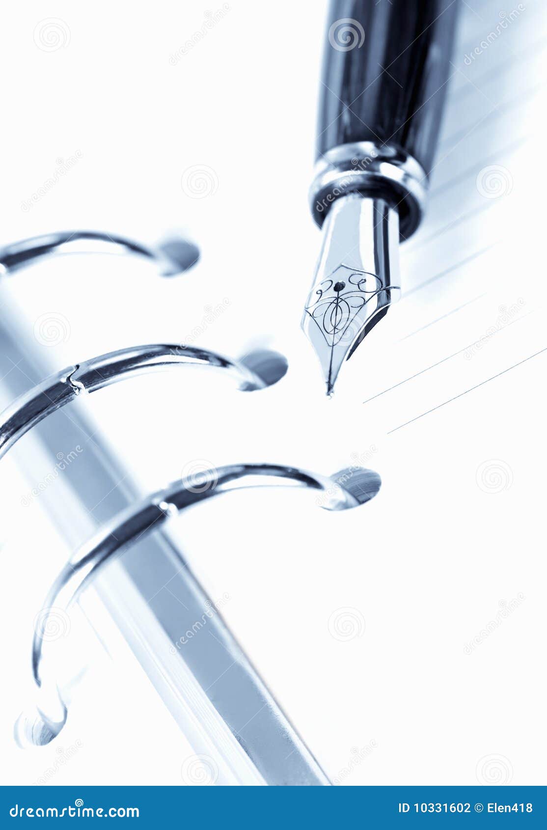 Agenda and ink pen stock photo. Image of agenda, meetings - 10331602