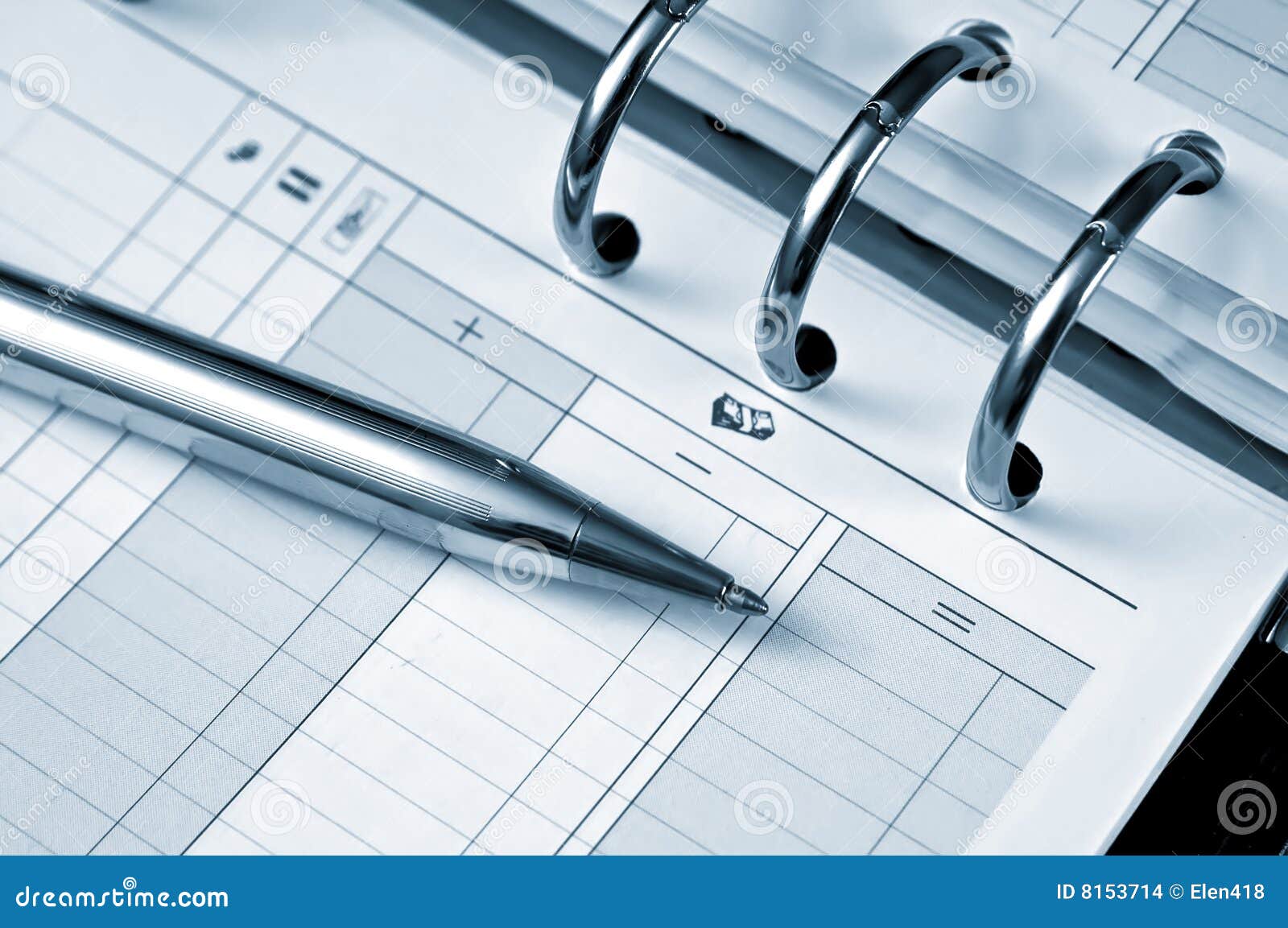 Agenda and pen stock photo. Image of business, notes, appointment - 8153714