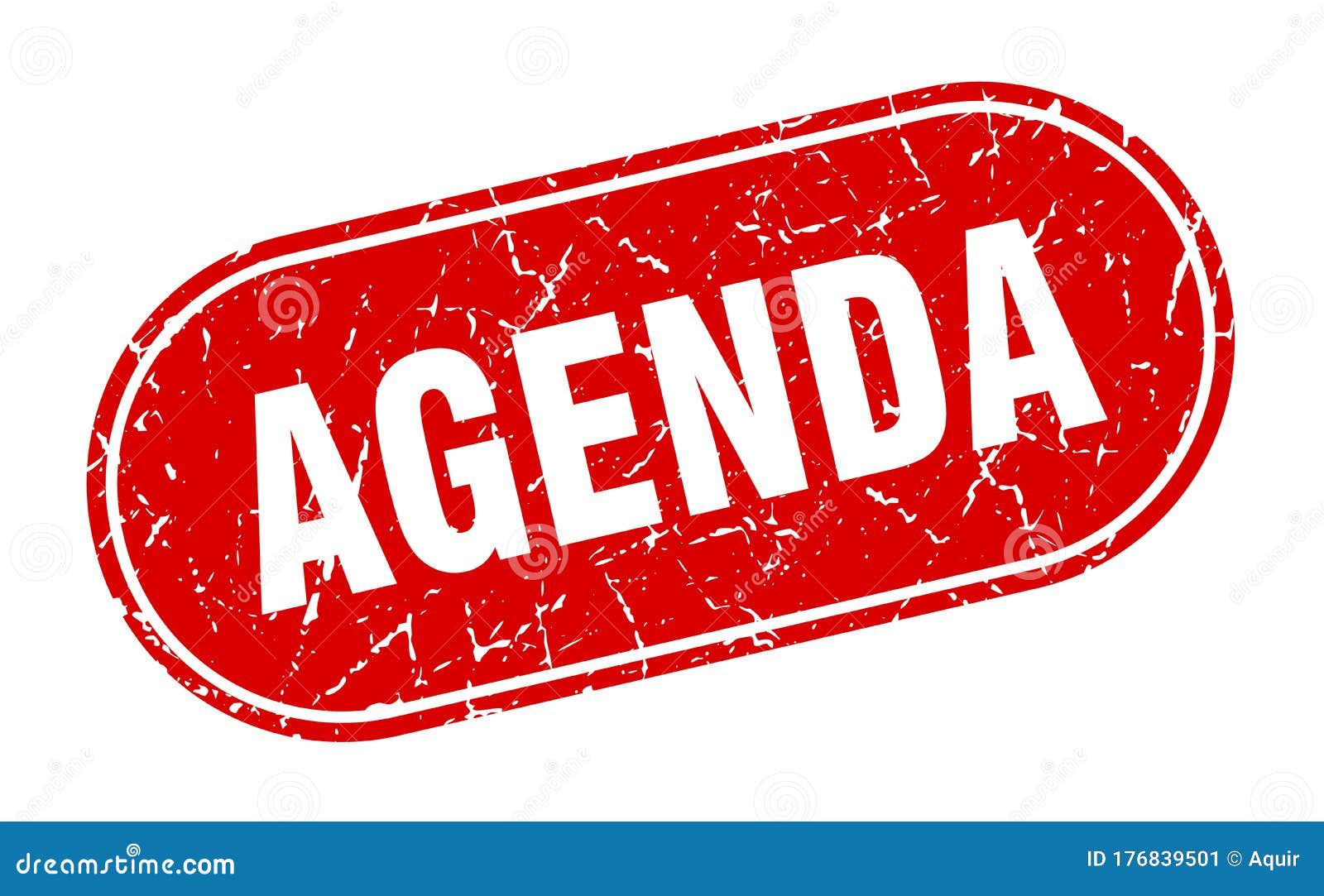 Agenda Sign With Magnifying Glass Royalty-Free Illustration ...