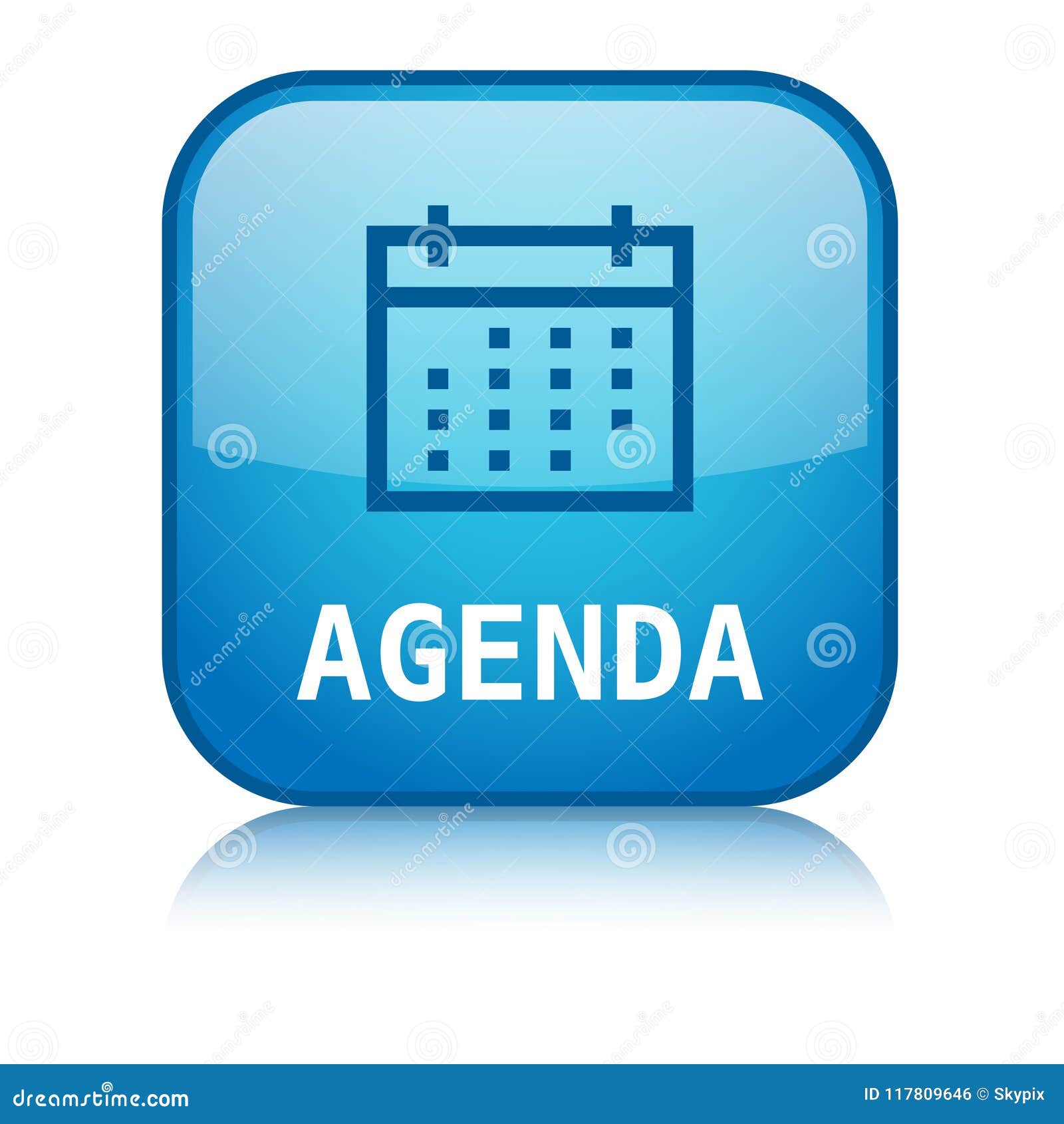AGENDA Vector Web Button with Icon Stock Vector - Illustration of 2020 ...