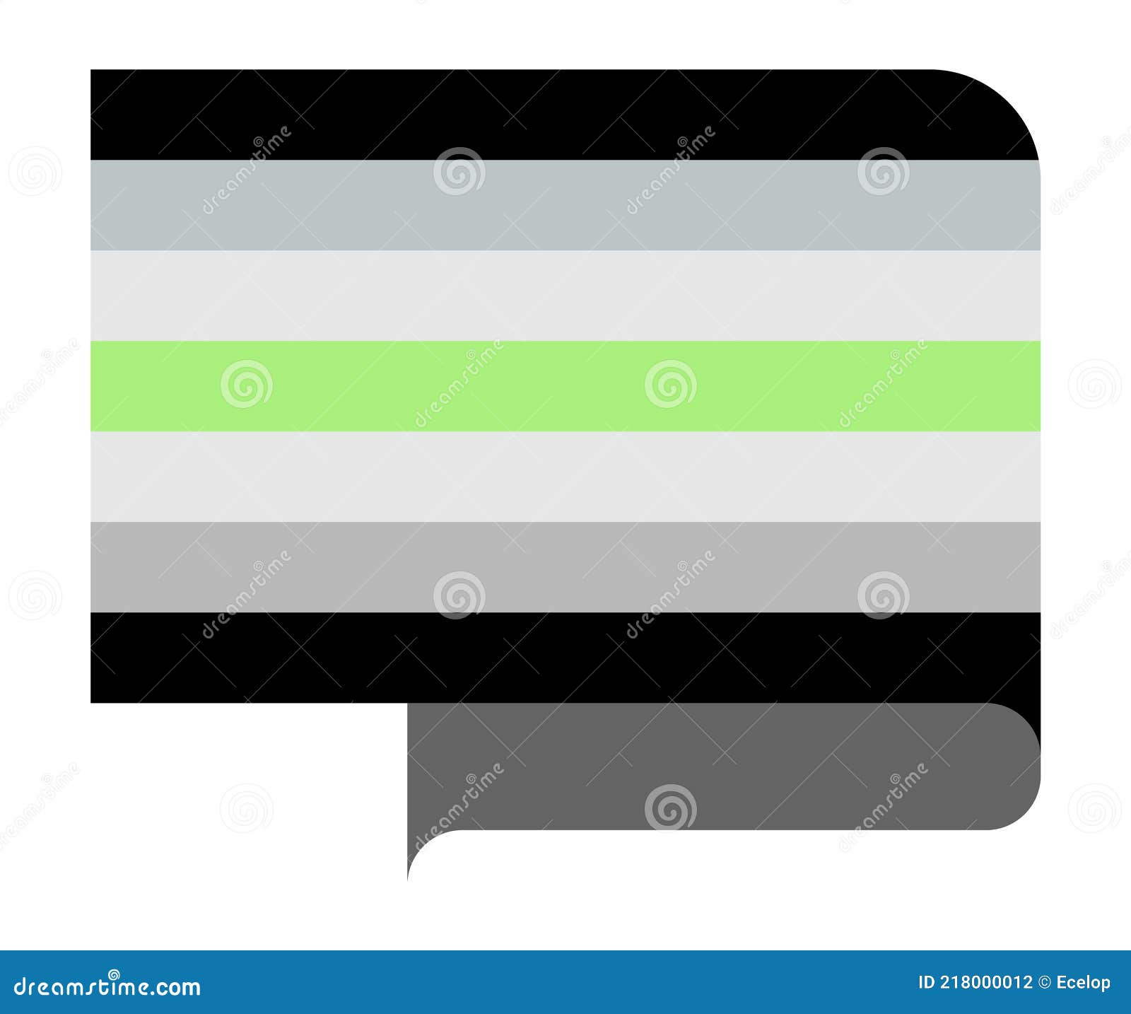 Agender pride flag stock vector. Illustration of parade - 218000012
