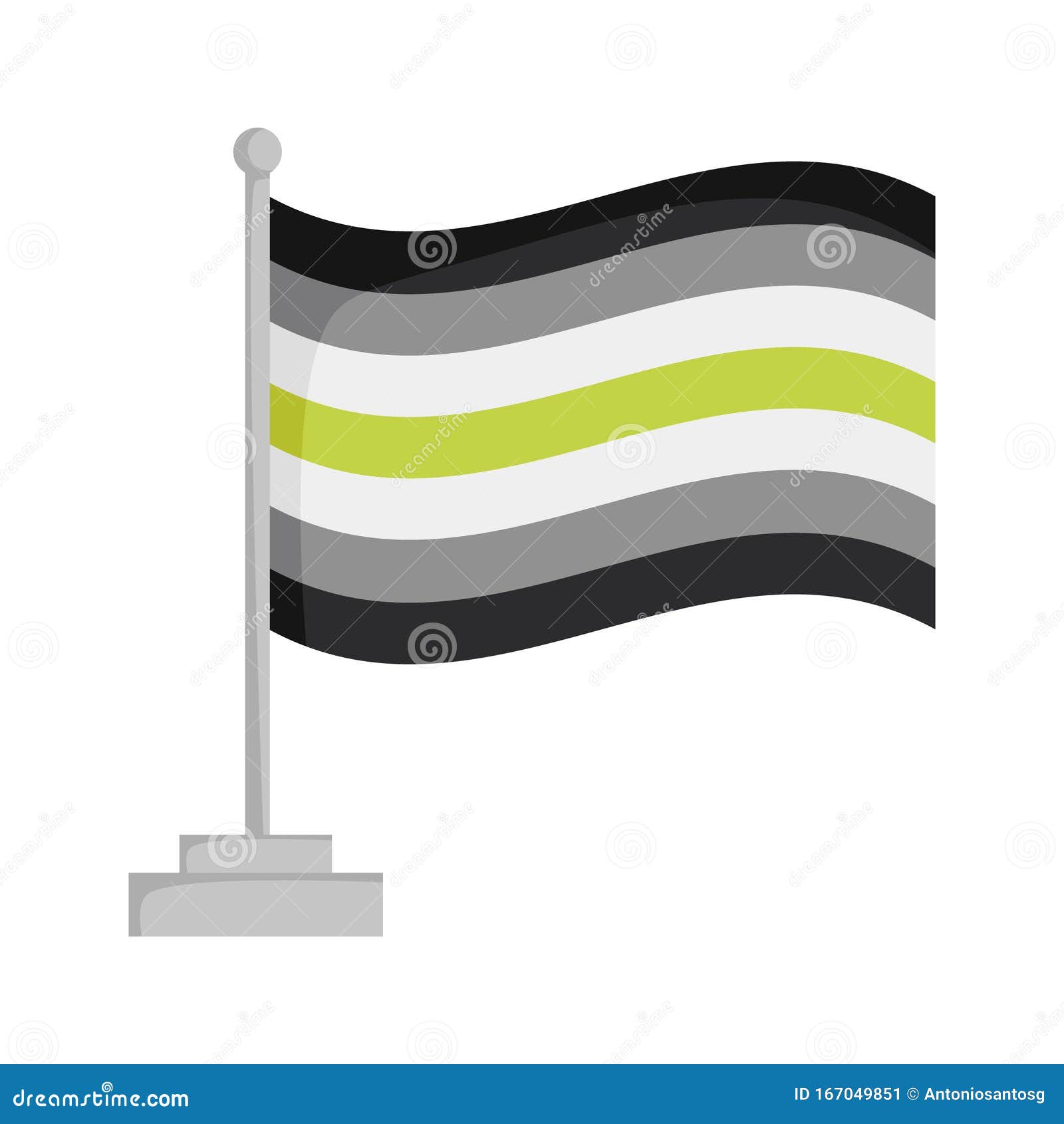 Agender Pride Flag. Symbol Of LGBT Community. Vector Flag Sexual ...