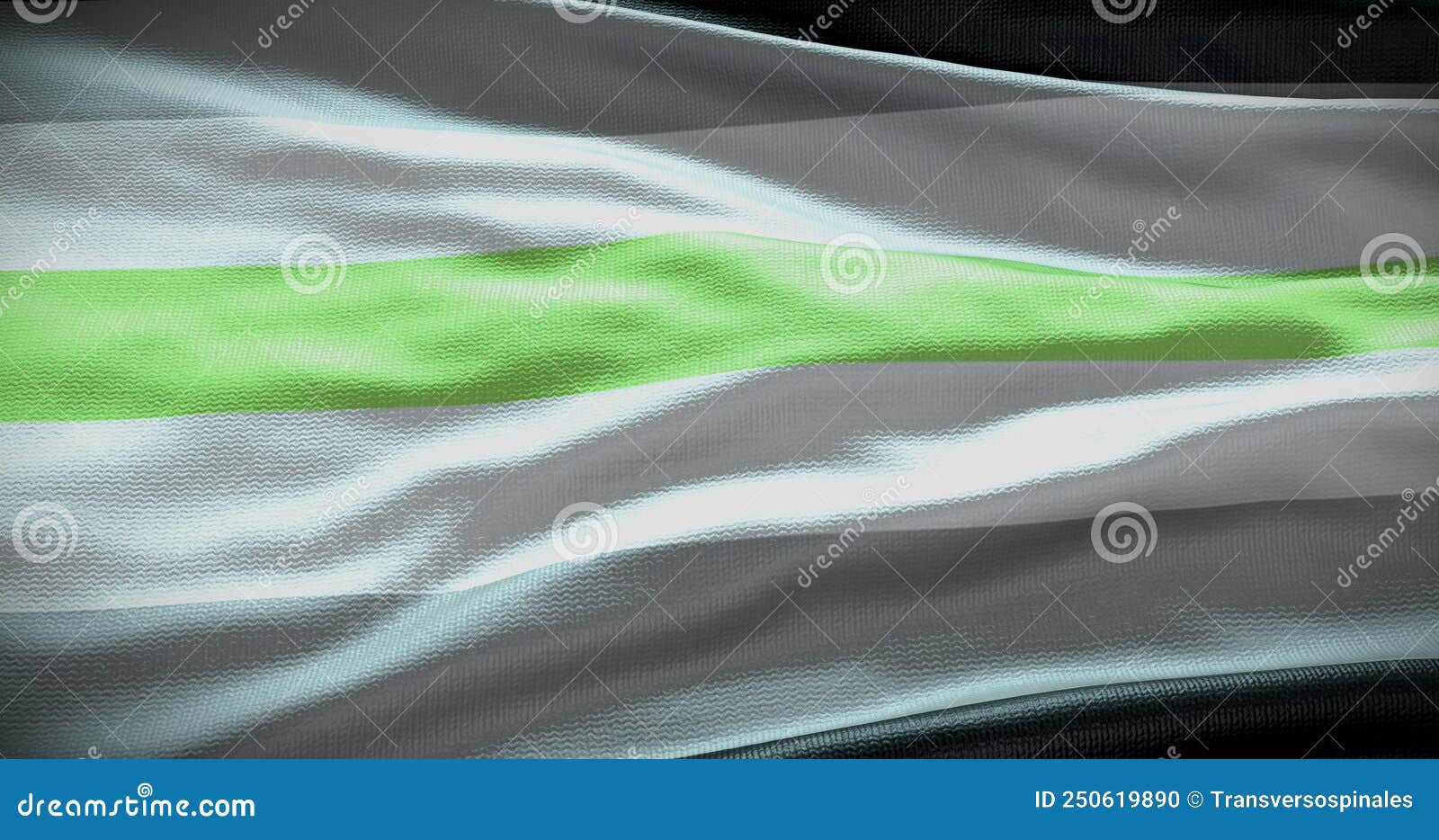 Agender Symbol Flag Background. 3D Illustration Stock Illustration ...
