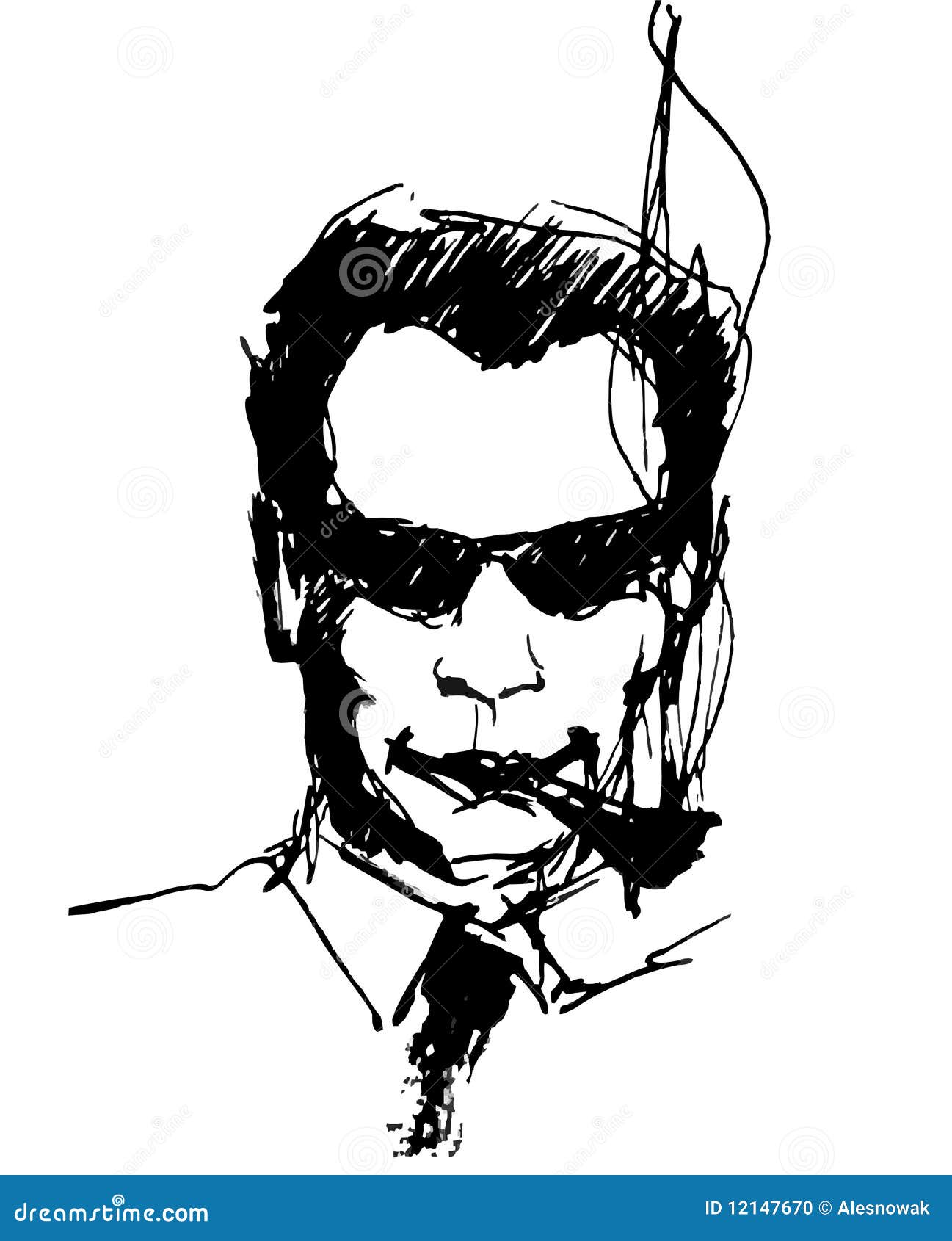 Agent vector illustratie. Illustration of politie, bescherming - 12147670