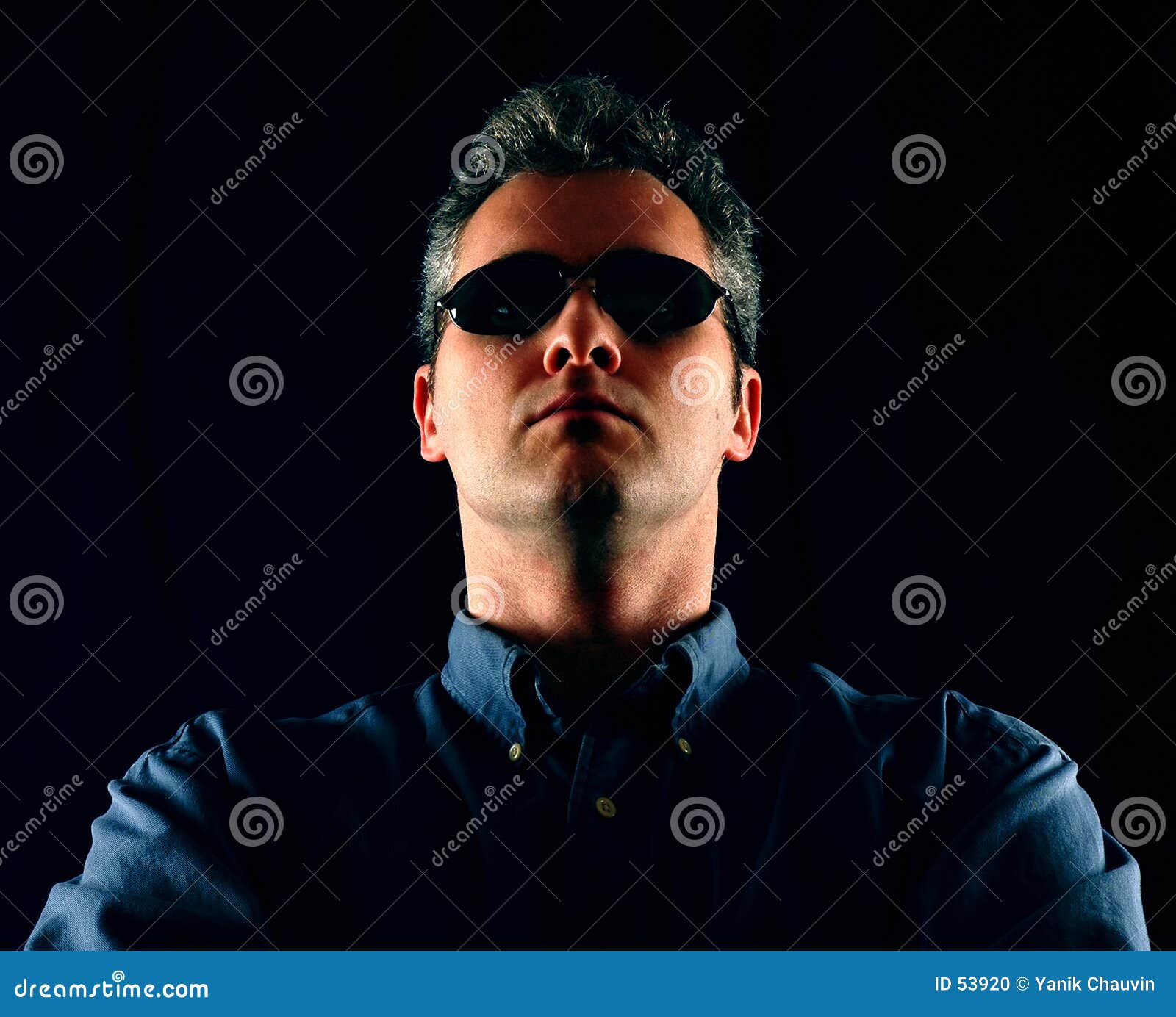 Agent stock photo. Image of blue, strength, gard, tough - 53920