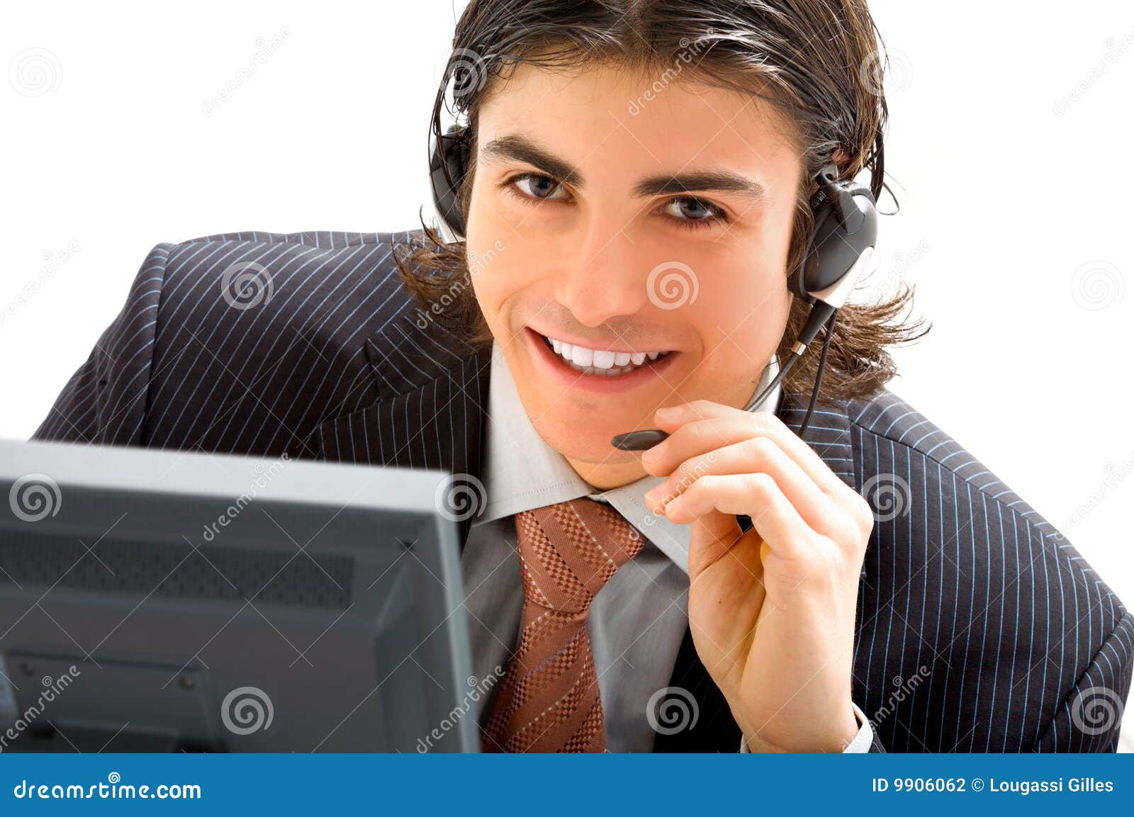 Agent communication stock photo. Image of cravat, communication - 9906062