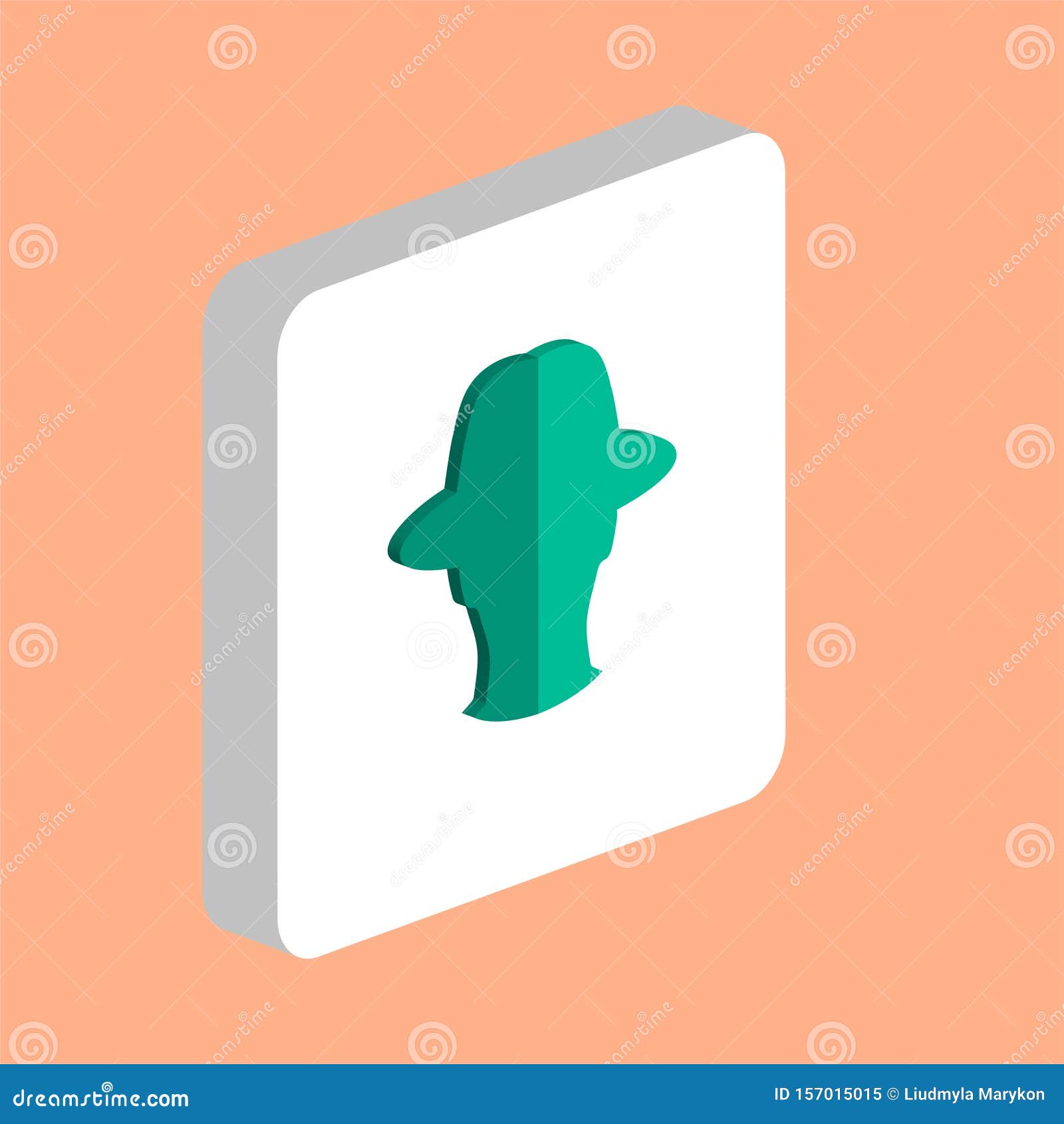 Agent computer symbol stock illustration. Illustration of background ...