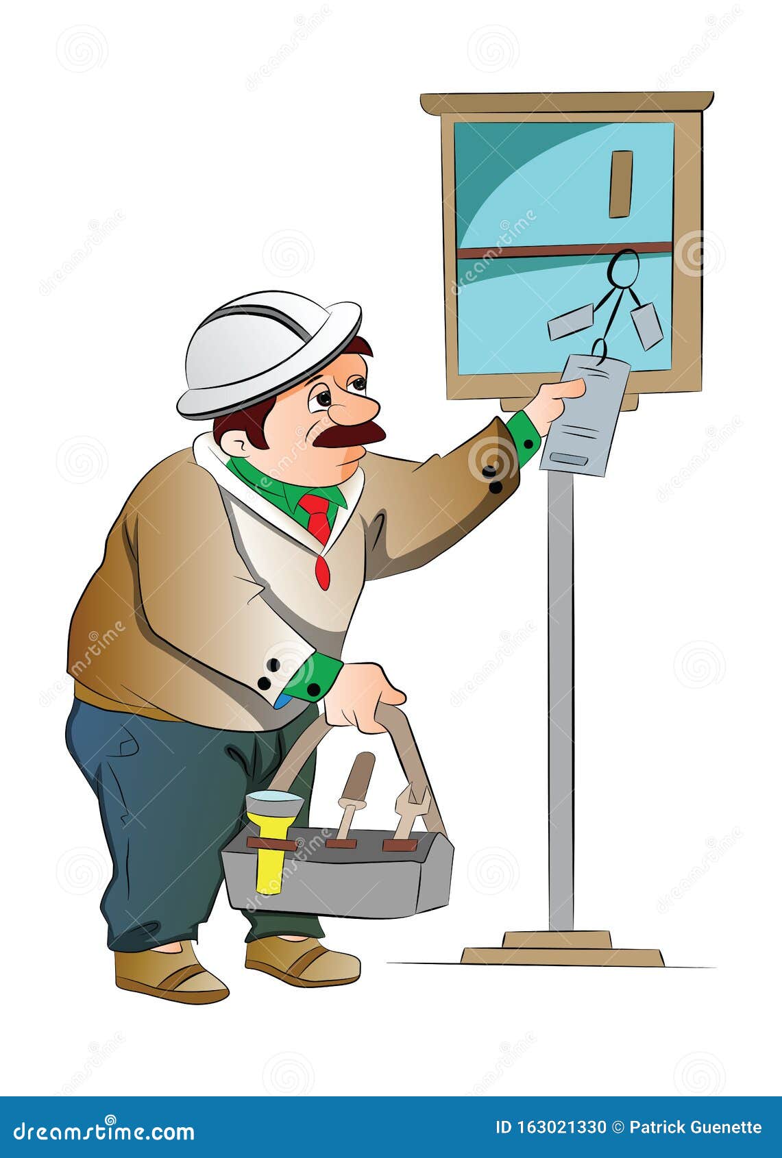 Agent De Maintenance, Illustration Illustration de Vecteur ...