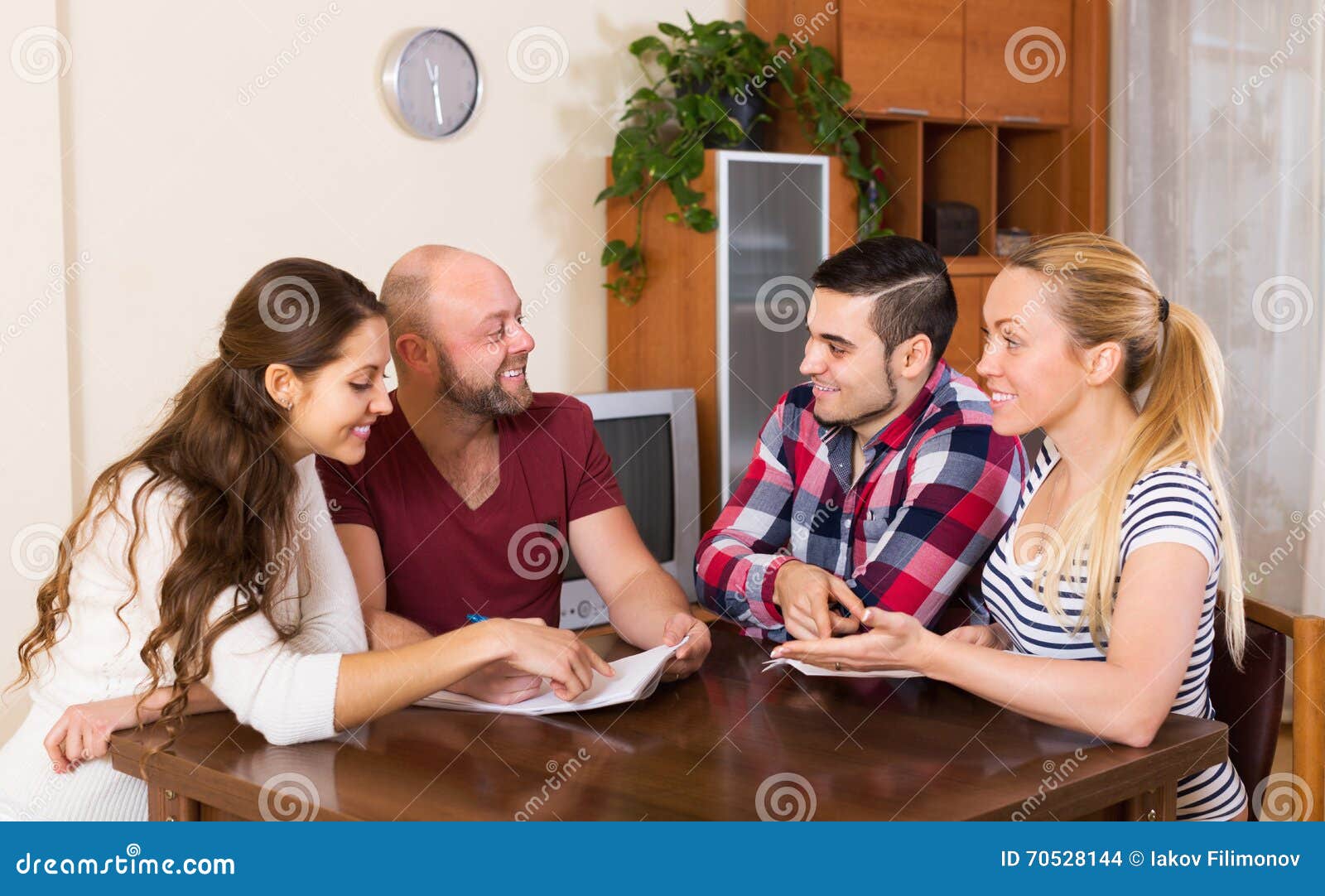 Agent Explaining the Contract Terms Stock Photo - Image of gathering ...