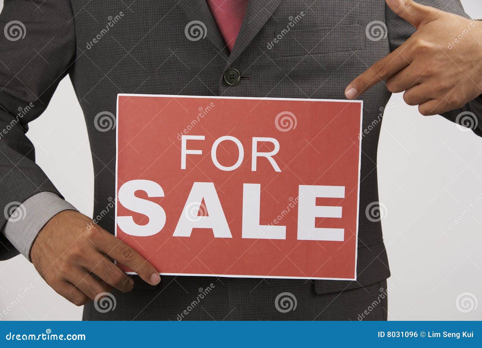 Agent holding a sign stock photo. Image of property, business - 8031096