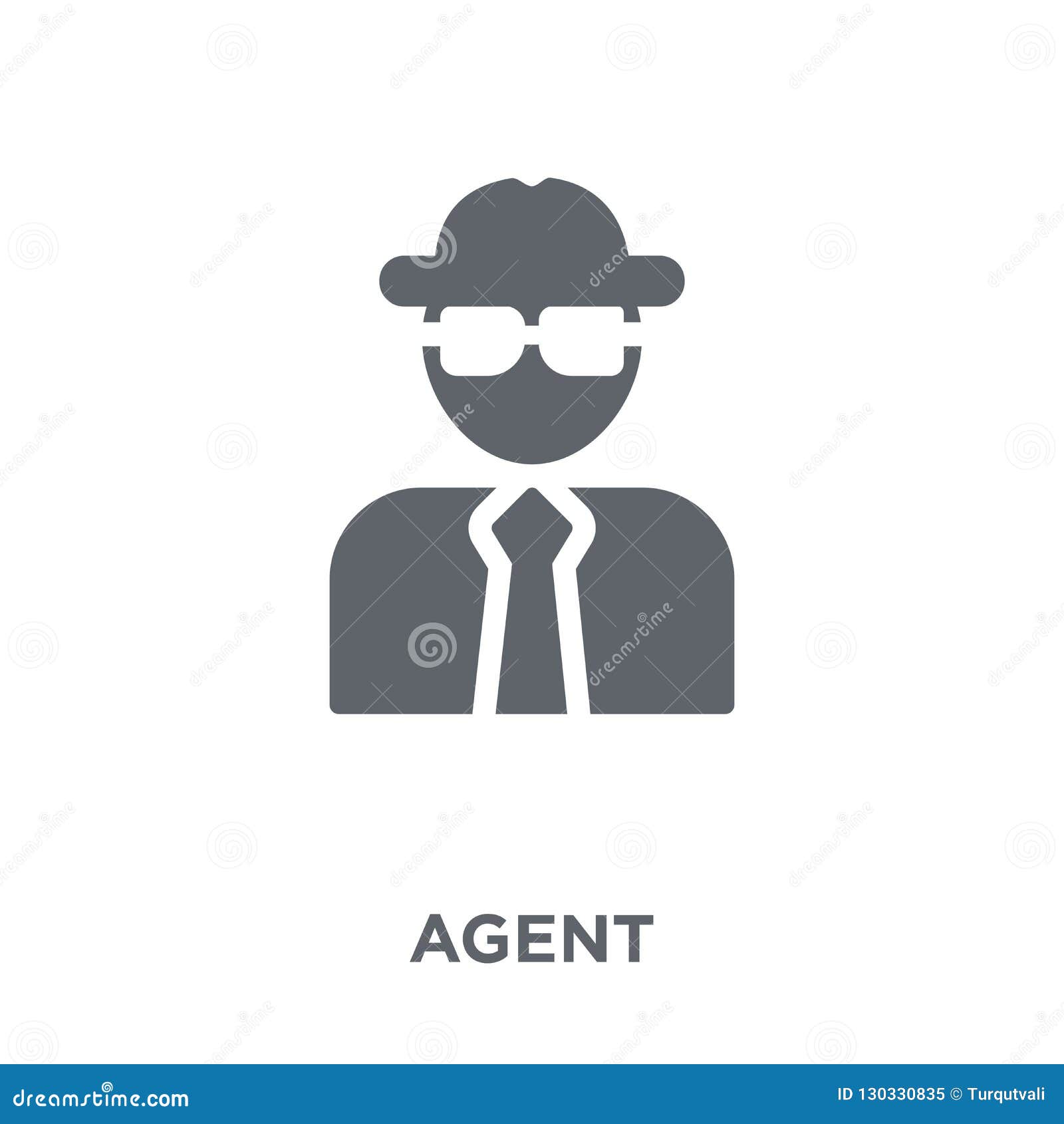 Agent Icon from Collection. Stock Vector - Illustration of worker ...