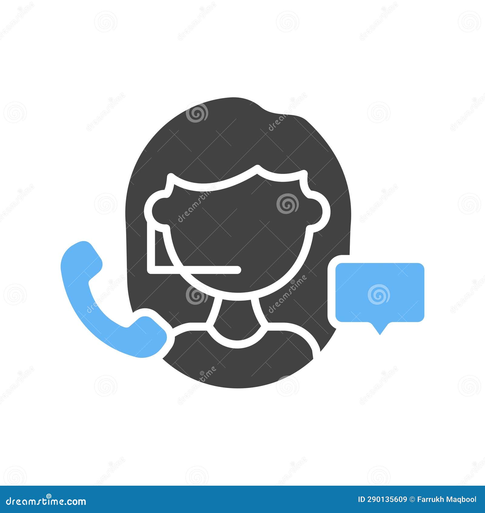 Agent Icon Image. stock vector. Illustration of business - 290135609