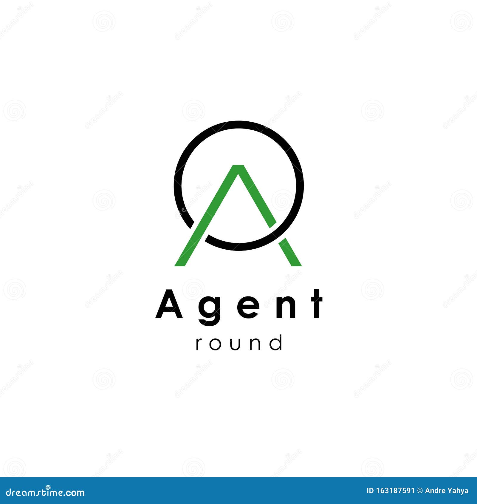 Agent Logo Template, Initial a Design Vector Icon Illustration Stock ...