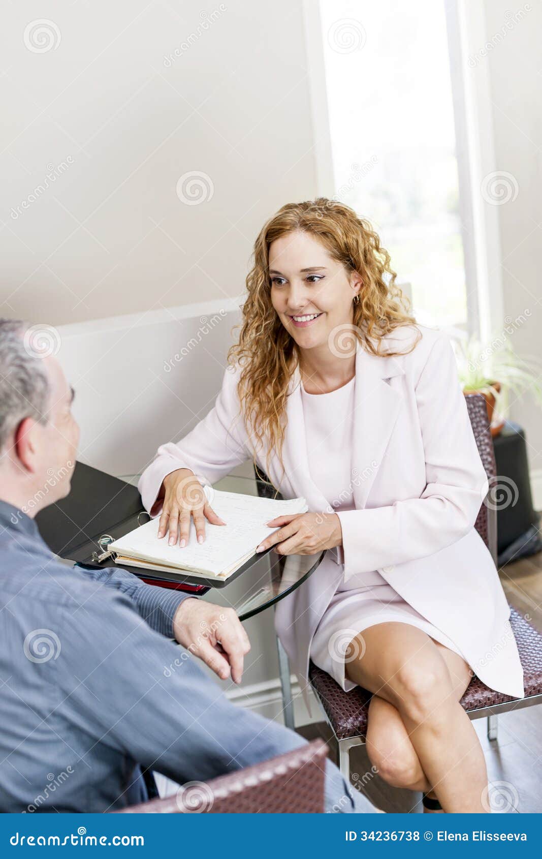 Agent Meeting with Client in Office Stock Photo - Image of male, estate ...