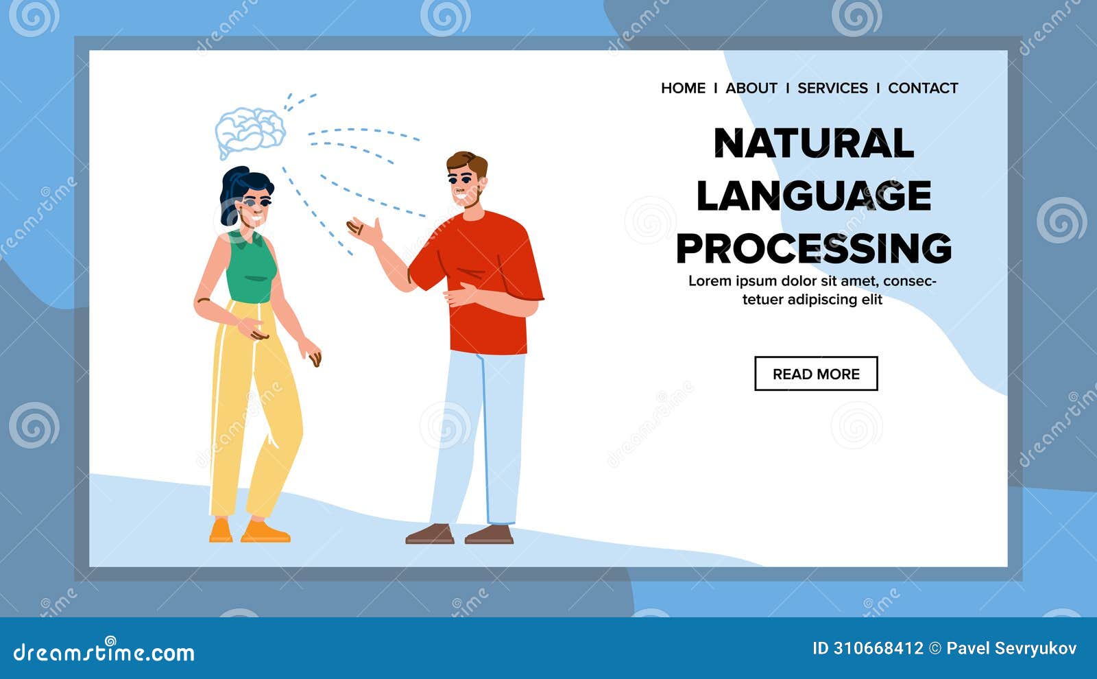 Agent Natural Language Processing Vector Stock Vector - Illustration of ...