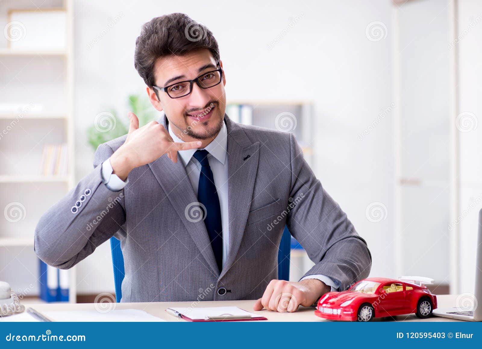 The Agent Offering Car Motor Insurance Stock Image - Image of guarantee ...