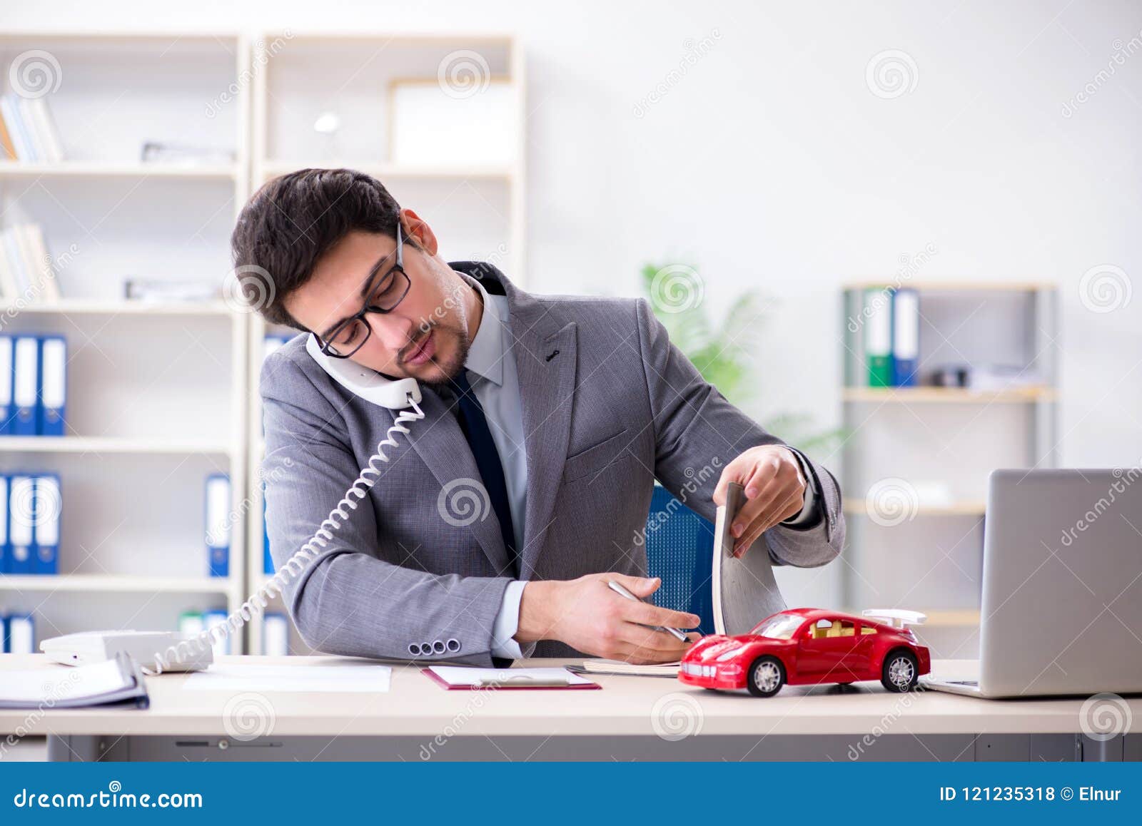 The Agent Offering Car Motor Insurance Stock Photo - Image of insurance ...